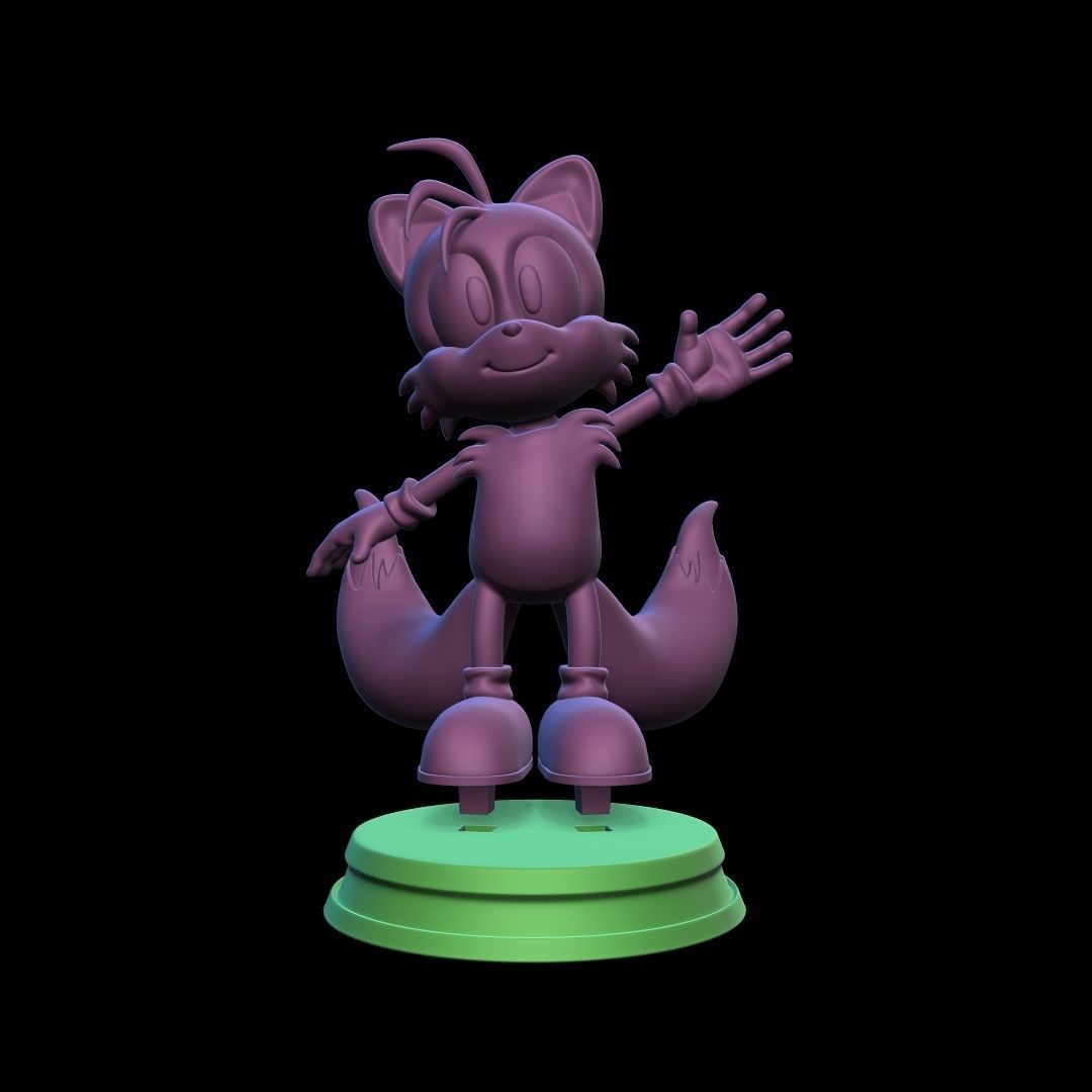 TAILS SONIC 3D model 3D printable | CGTrader
