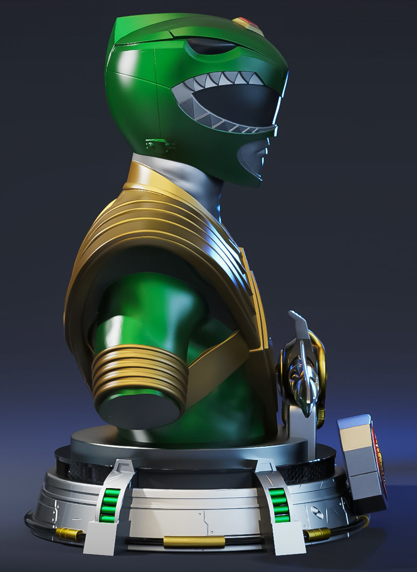 Green Ranger 3D model 3D printable | CGTrader