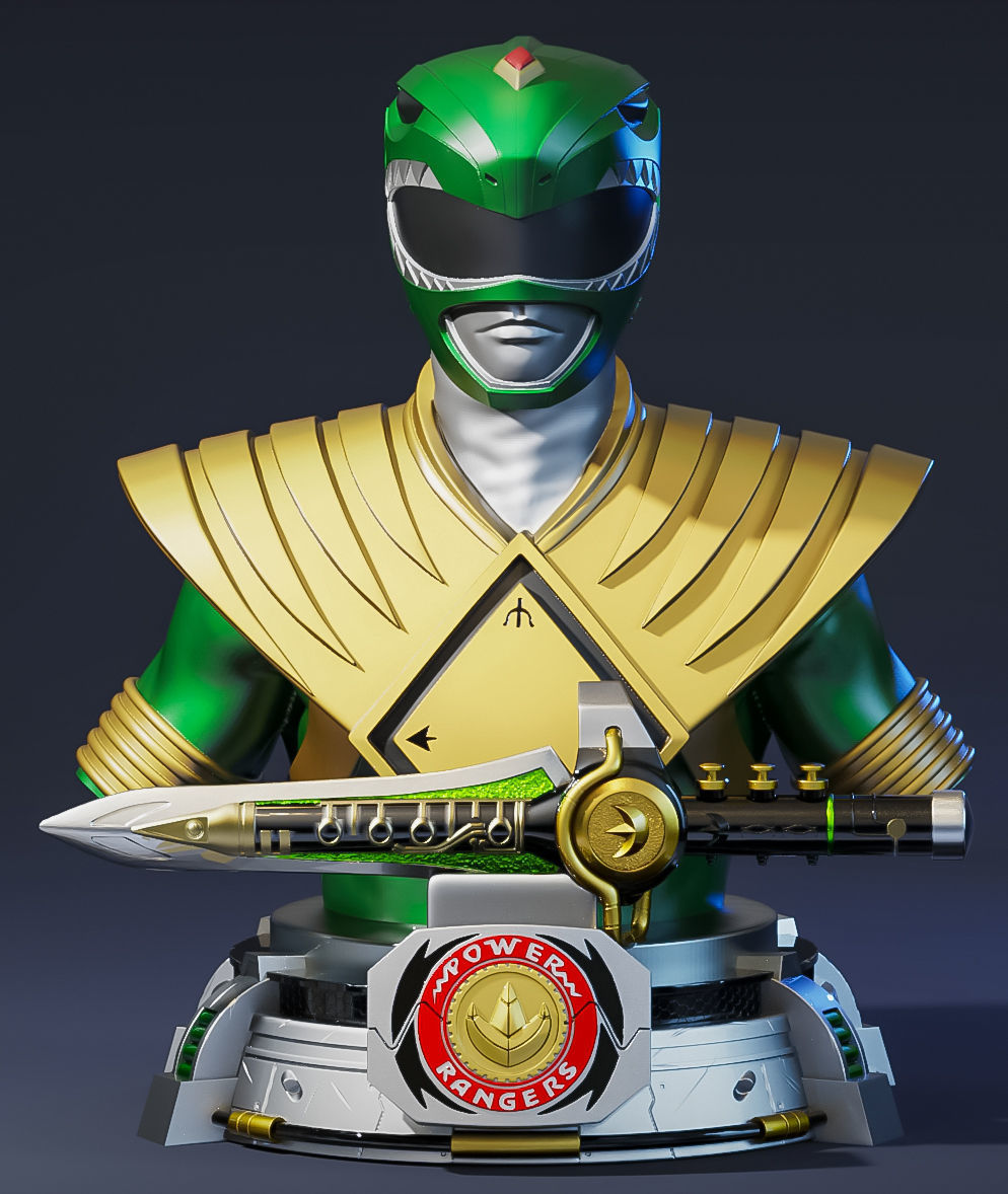 Green Ranger 3D model 3D printable | CGTrader