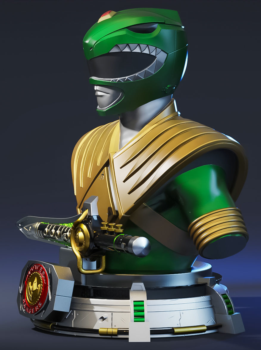 Green Ranger 3D model 3D printable | CGTrader