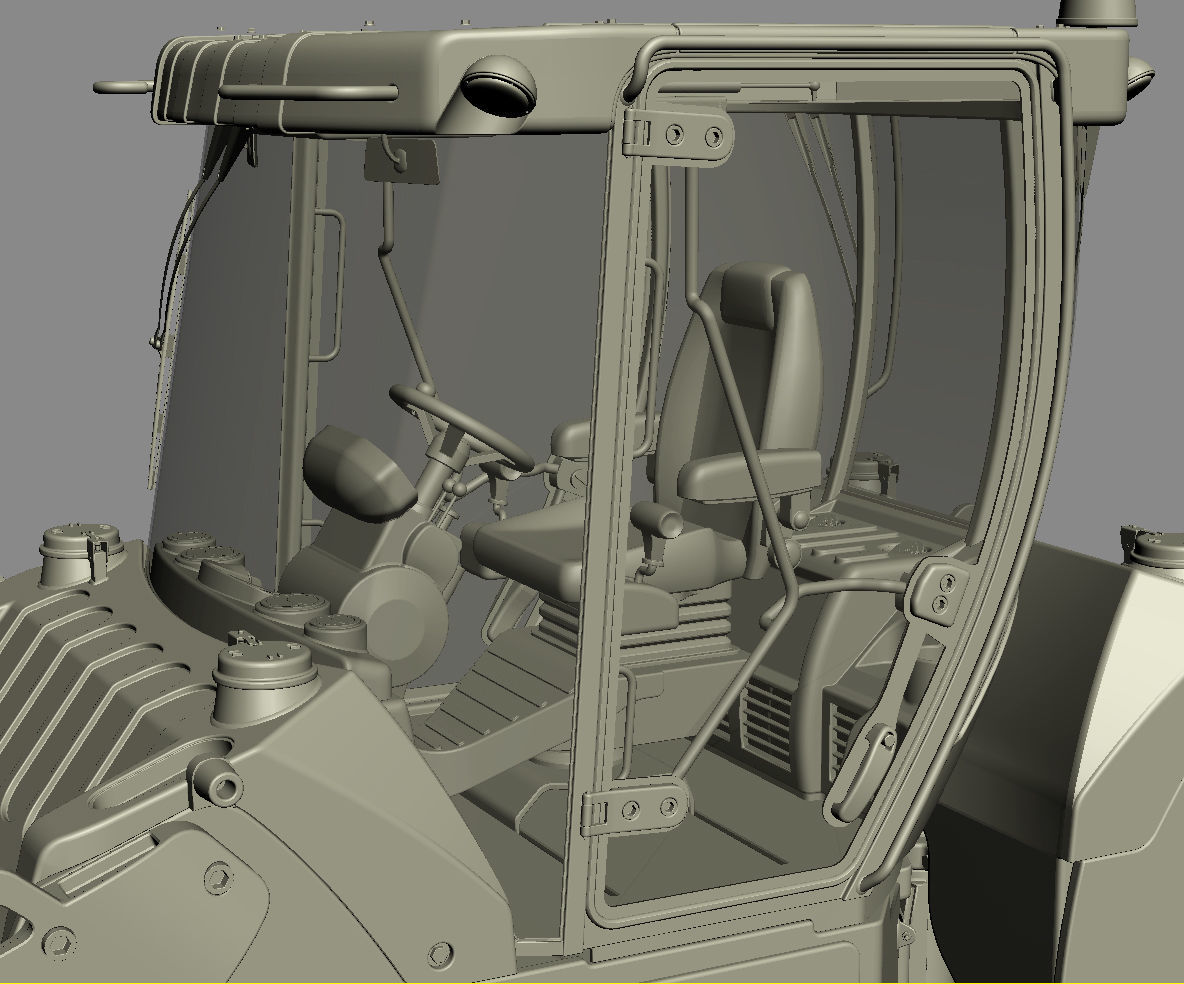 Articulated Tandem Road Roller 3D model | CGTrader