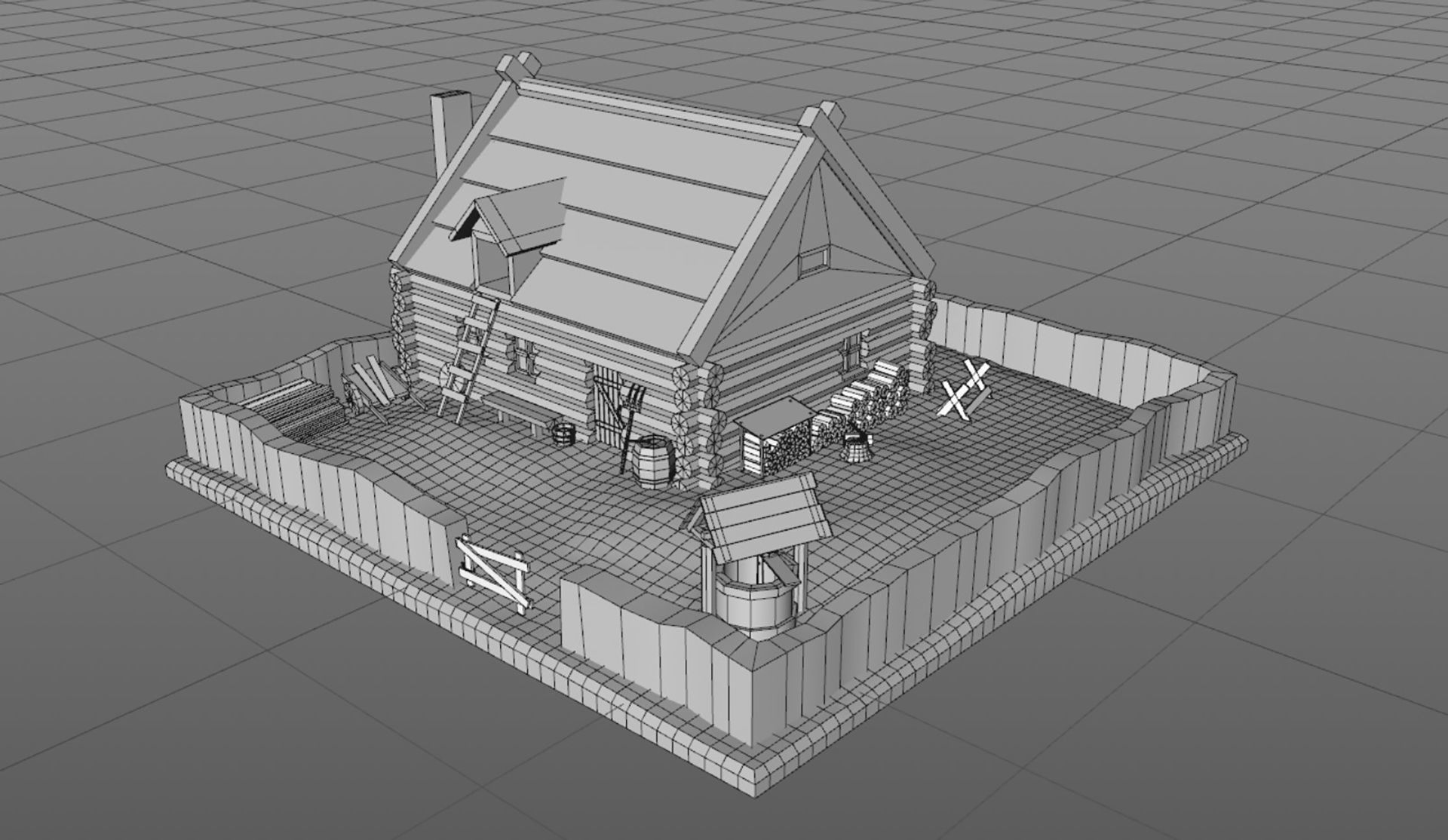 3D model Low Poly Medieval Hut VR / AR / low-poly | CGTrader