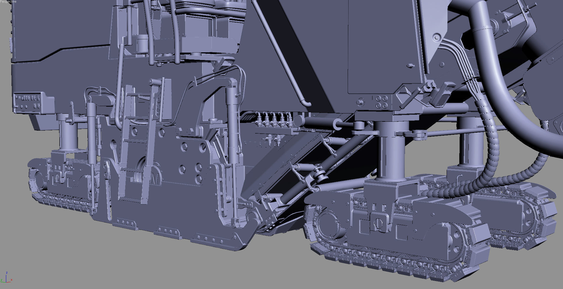 Asphalt Milling Machine 3D model | CGTrader