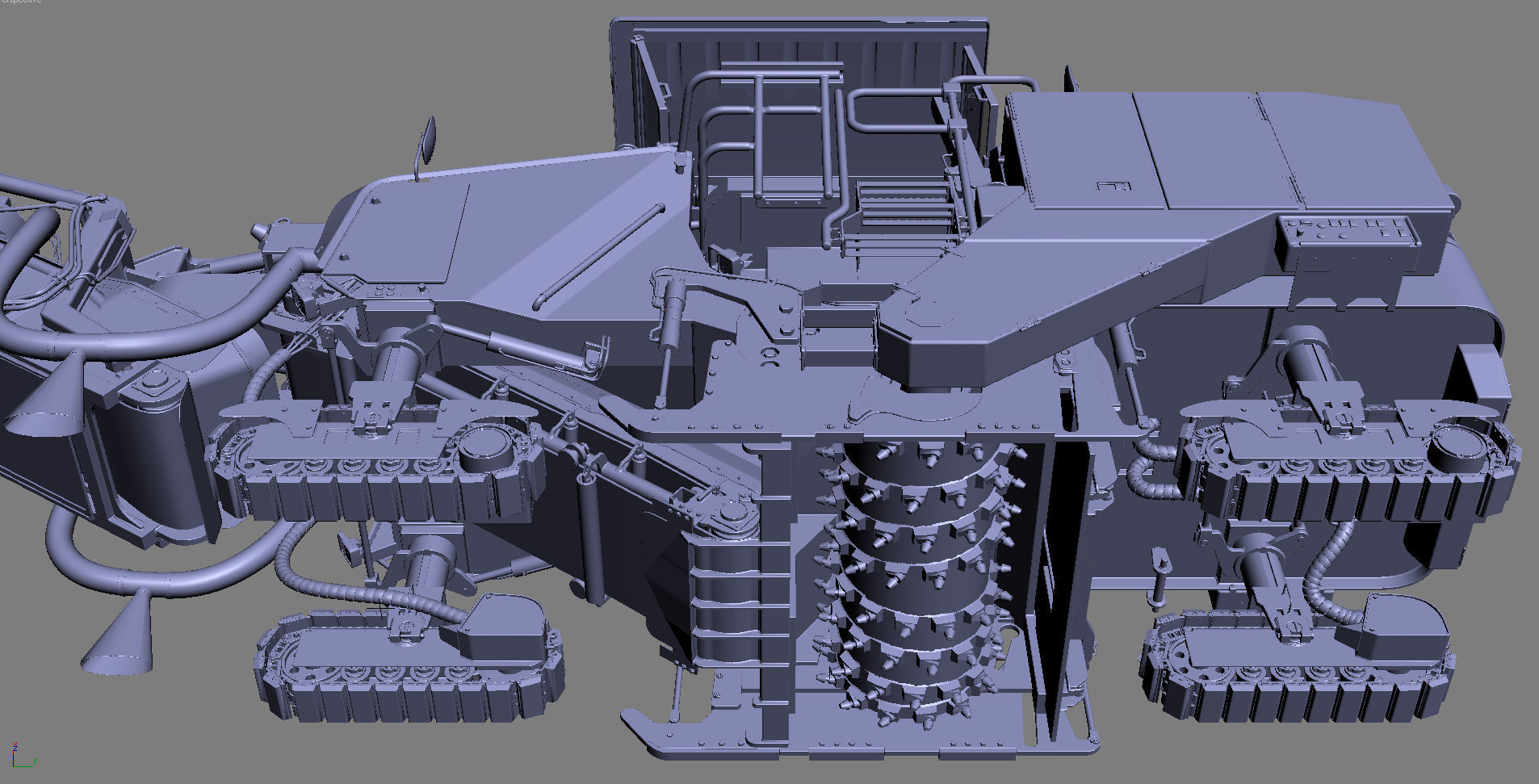 Asphalt Milling Machine 3D model | CGTrader