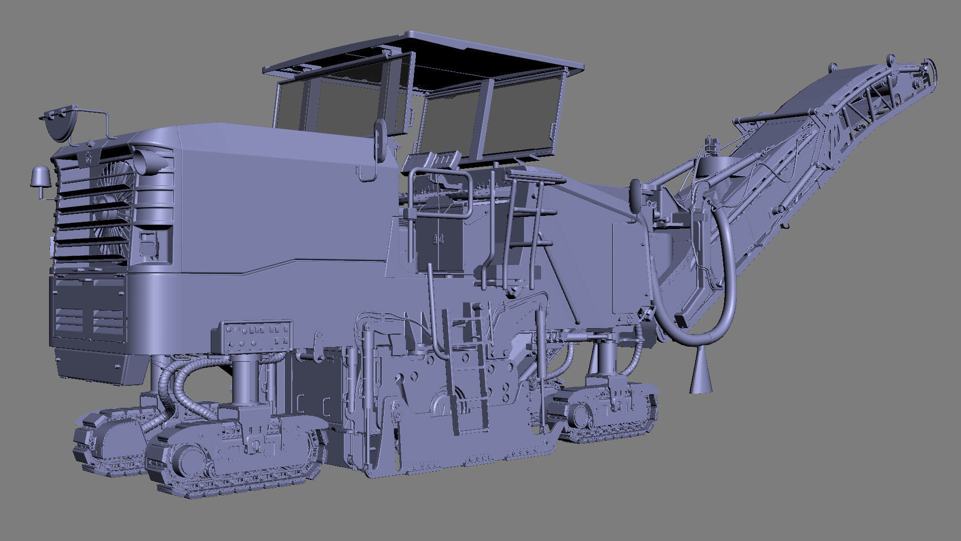 Asphalt Milling Machine 3D model | CGTrader