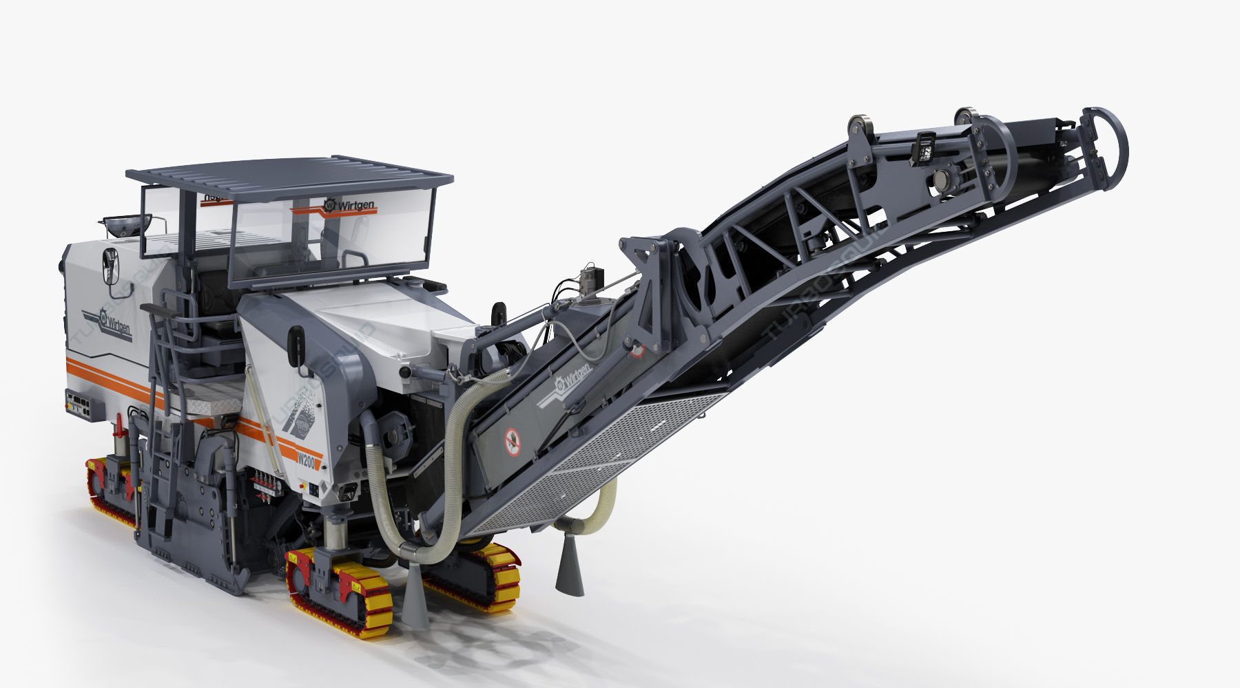 Asphalt Milling Machine 3D model | CGTrader