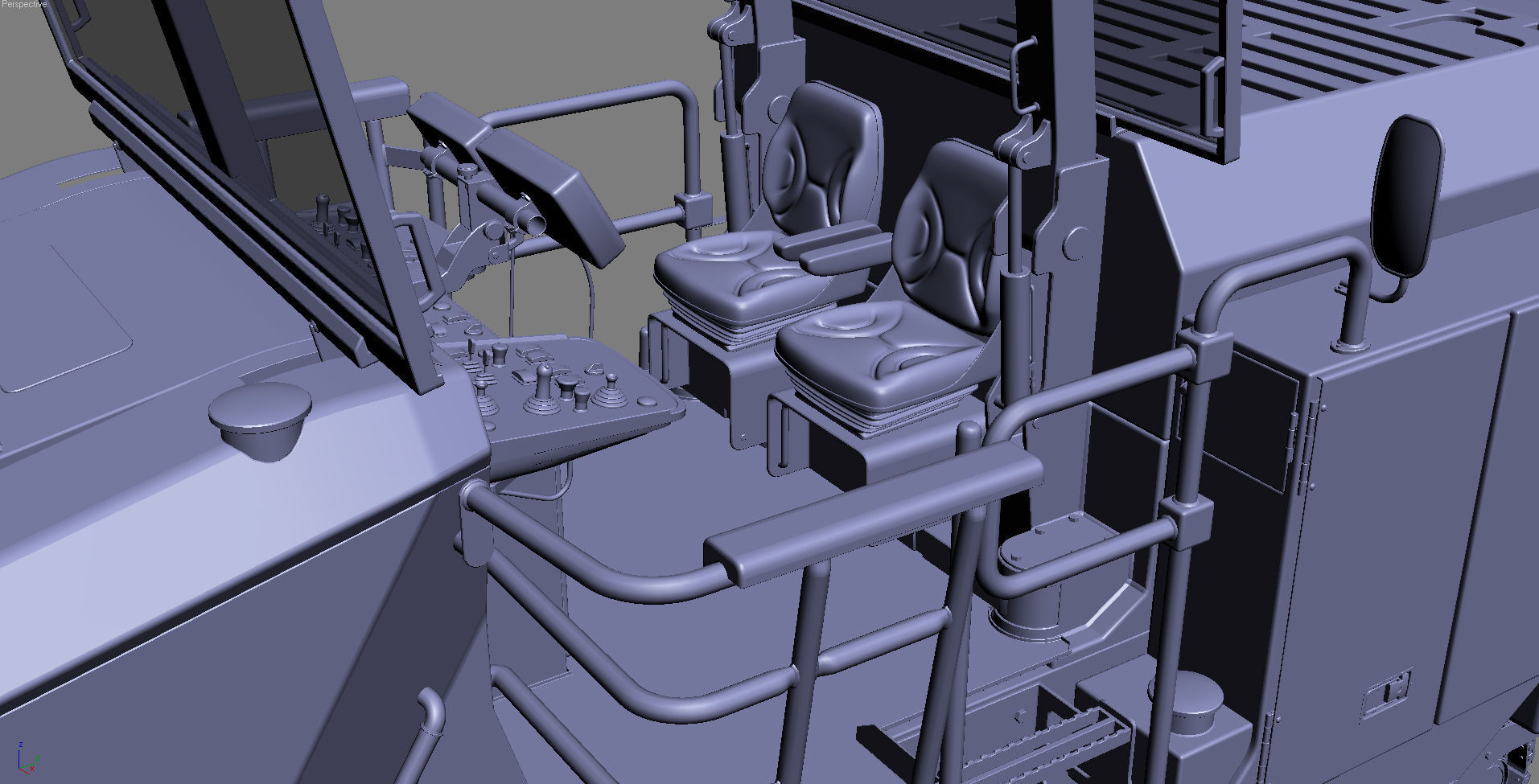 Asphalt Milling Machine 3D model | CGTrader