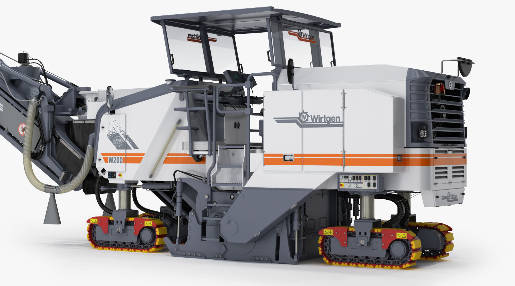 Asphalt Milling Machine 3D model | CGTrader