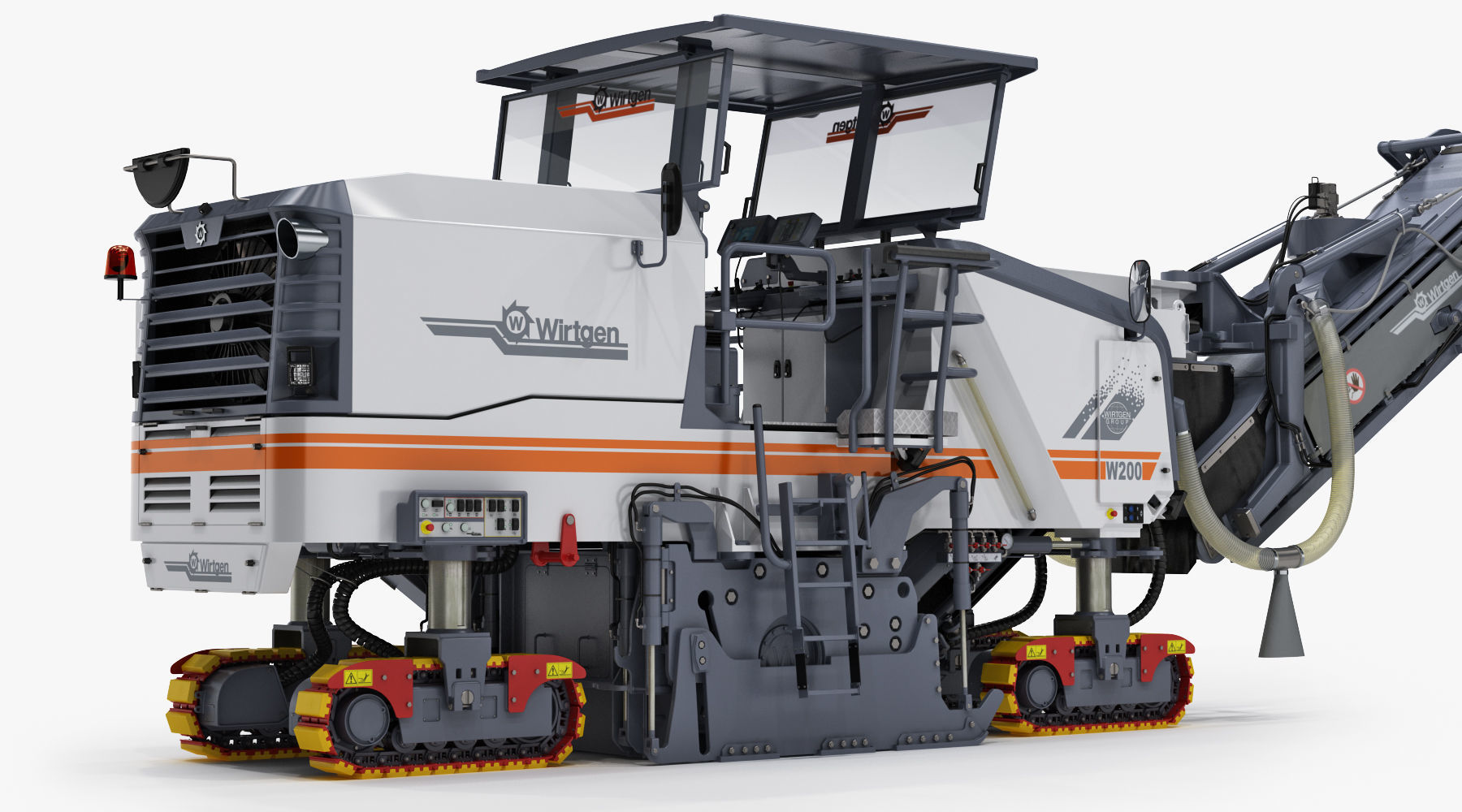 Asphalt Milling Machine 3D model | CGTrader