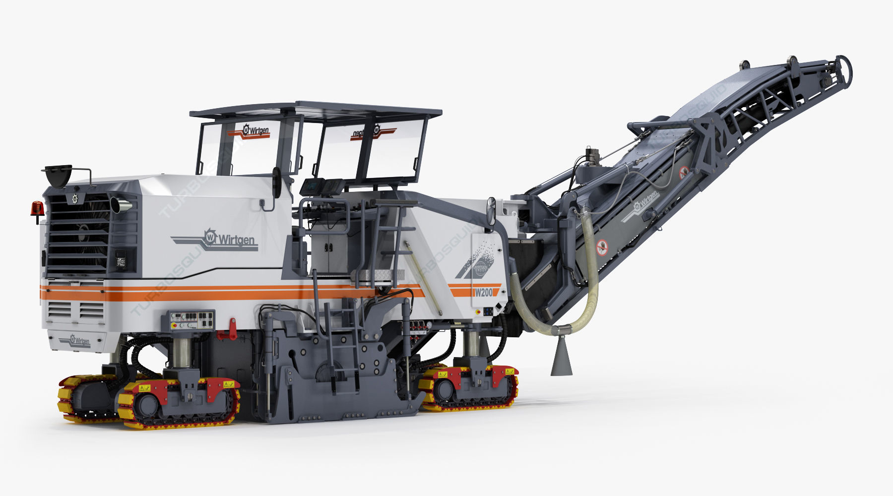 Asphalt Milling Machine 3D model | CGTrader