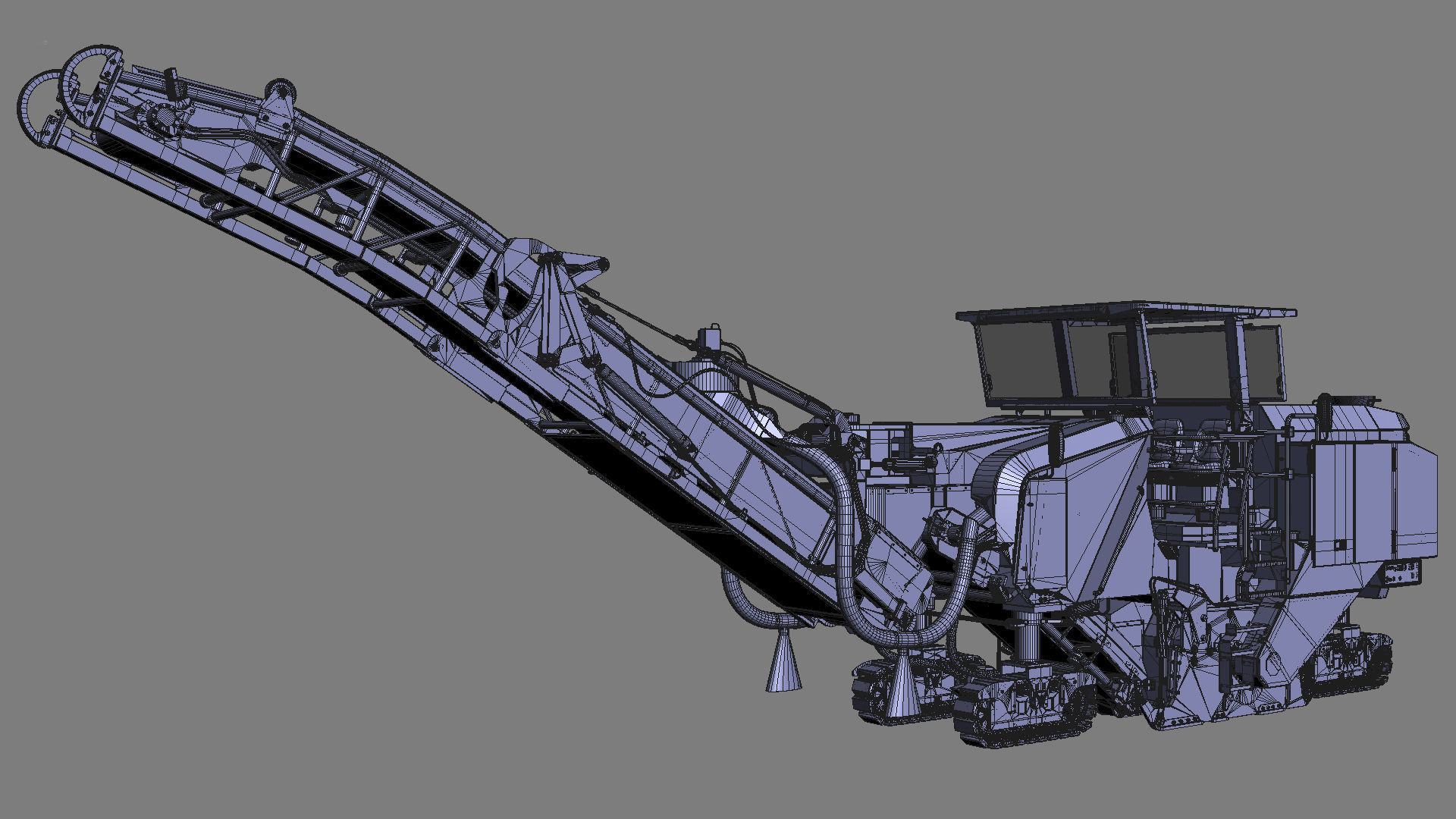 Asphalt Milling Machine 3D model | CGTrader