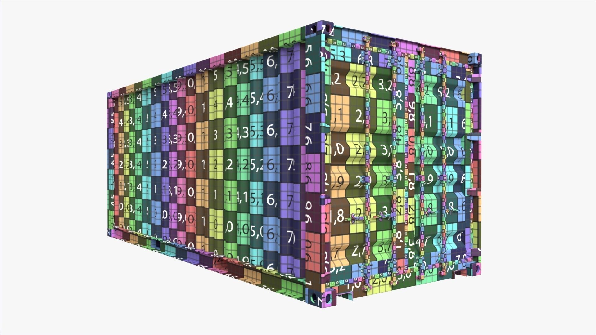 Shipping Container Dry 20-foot Red Dirty 3D model | CGTrader