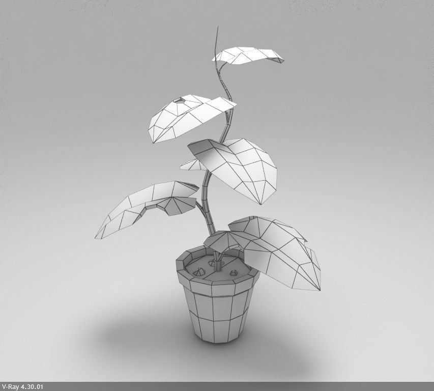 3D model Plant stylized Low Poly VR / AR / low-poly | CGTrader