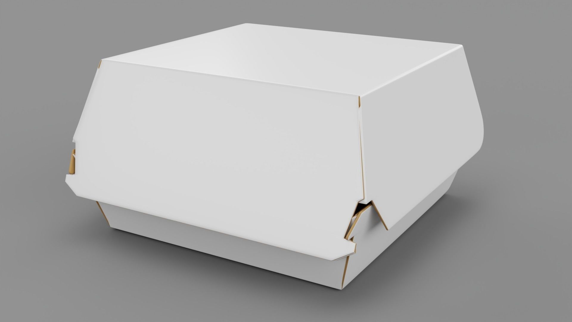 3D model Empty packages burger box VR / AR / low-poly | CGTrader