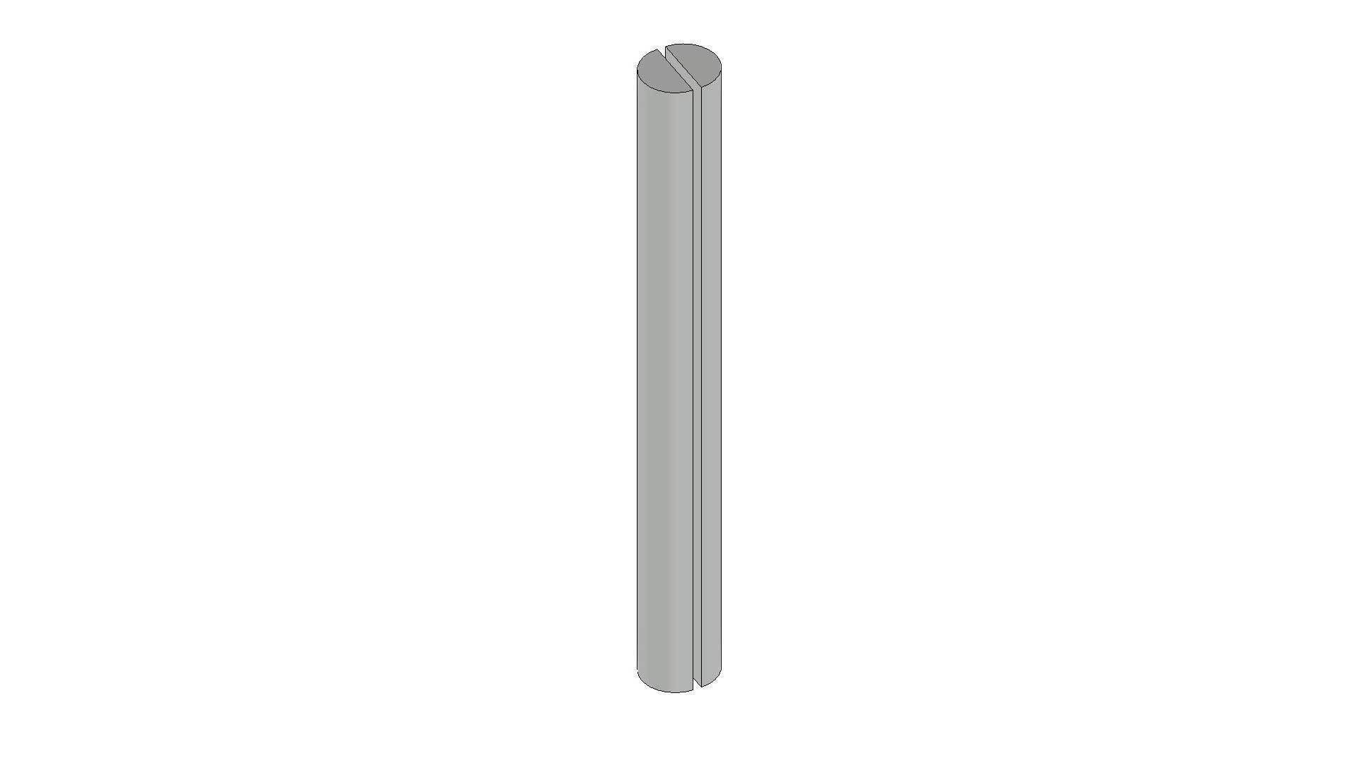 Semi Circular Column 3D model | CGTrader