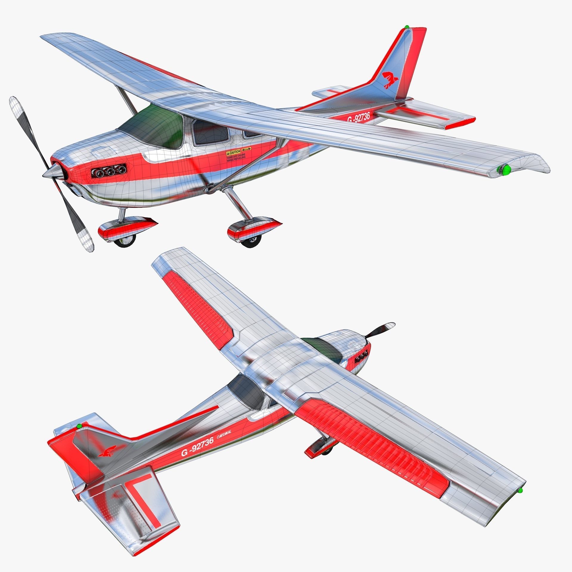 3D model Skycatcher Aircraft Aviation Plane VR / AR / low-poly | CGTrader