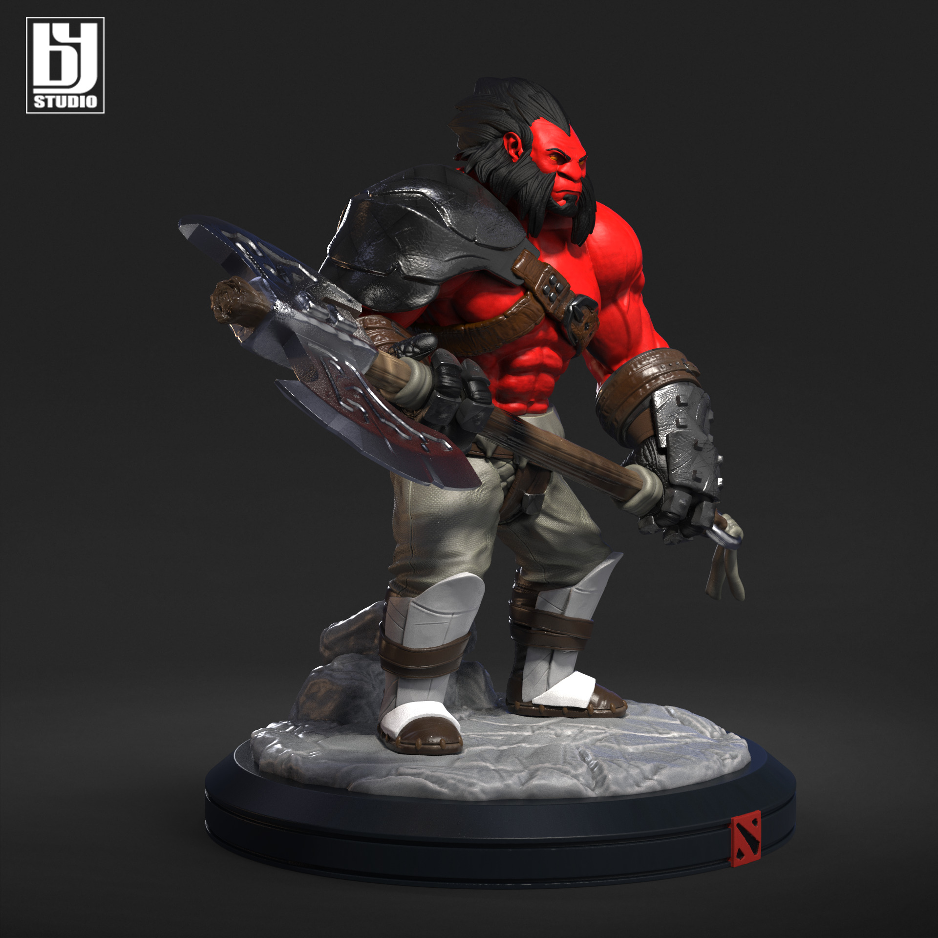 Axe Dota 2 3D Print Model STL 3D print model 3D model 3D printable ...