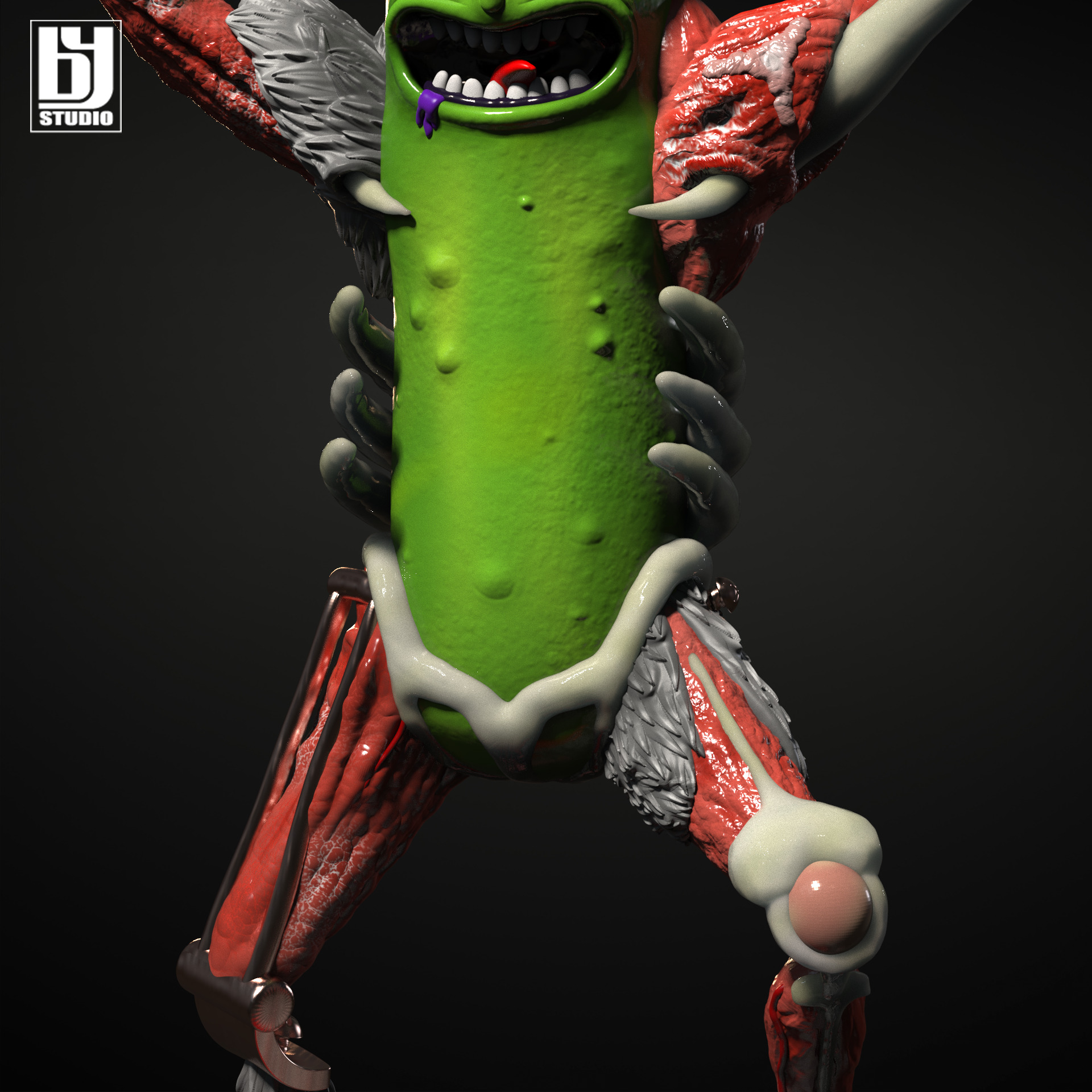 PICKLE RICK 3D Print Model STL 3D print model 3D model 3D printable ...