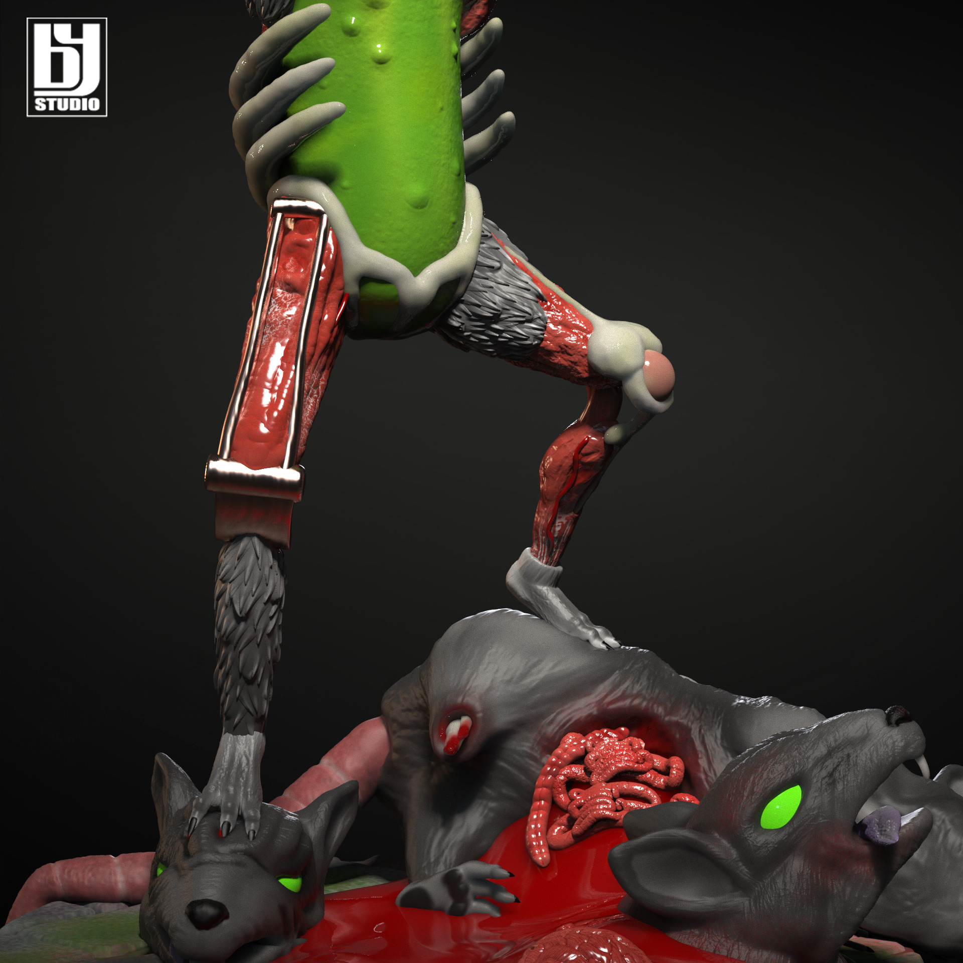 PICKLE RICK 3D Print Model STL 3D print model 3D model 3D printable ...