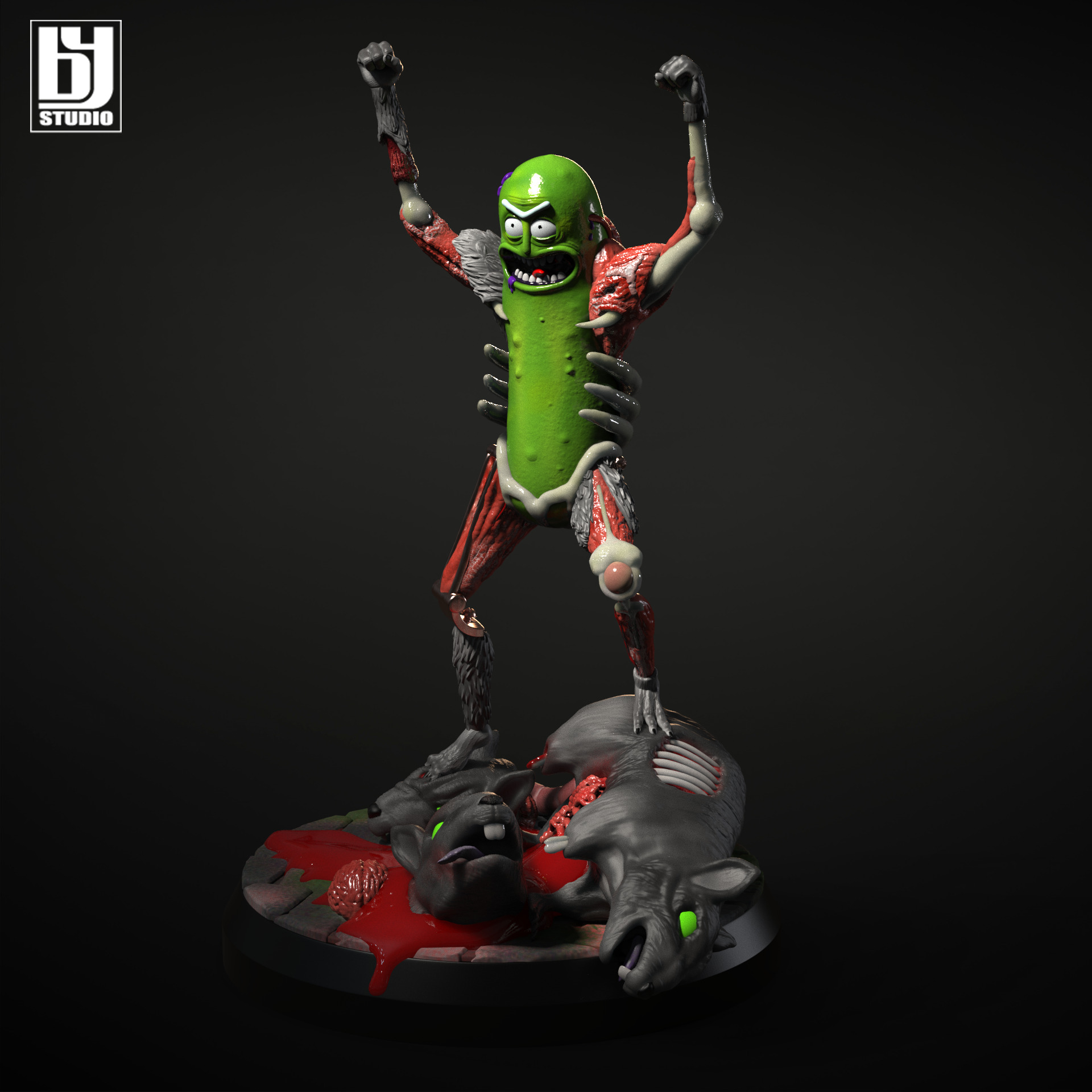 PICKLE RICK 3D Print Model STL 3D print model 3D model 3D printable | CGTrader