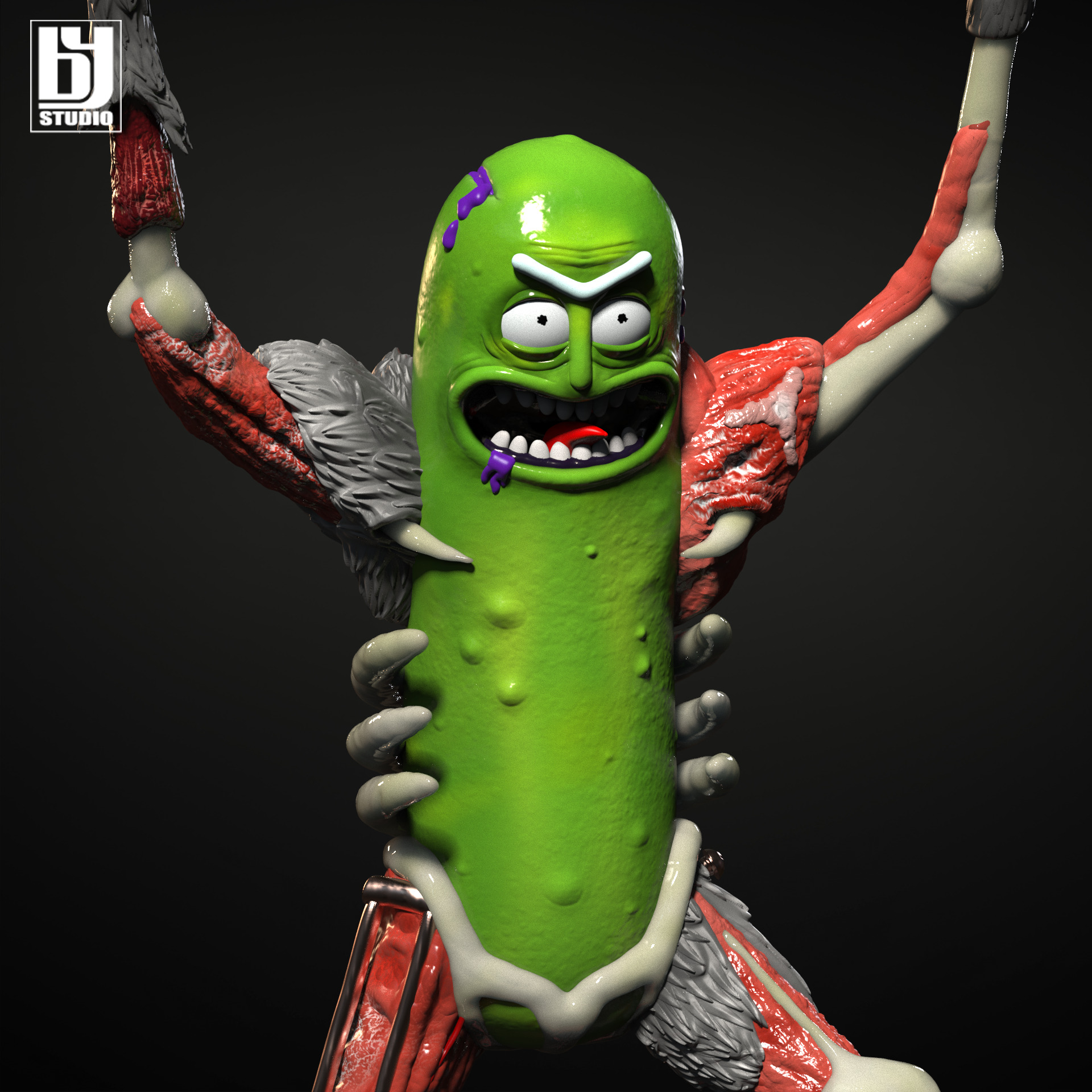 PICKLE RICK 3D Print Model STL 3D print model 3D model 3D printable | CGTrader