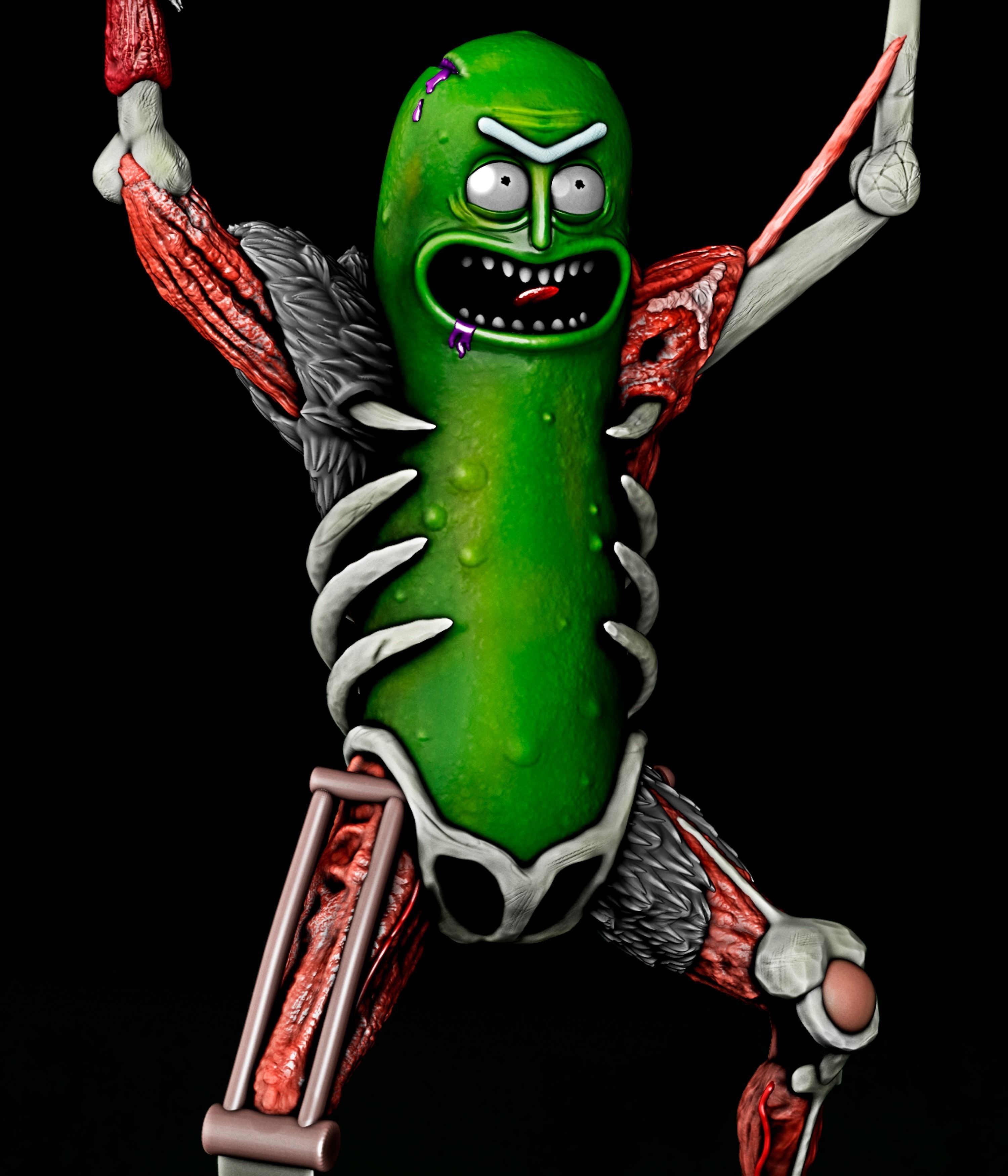 PICKLE RICK 3D Print Model STL 3D print model 3D model 3D printable ...