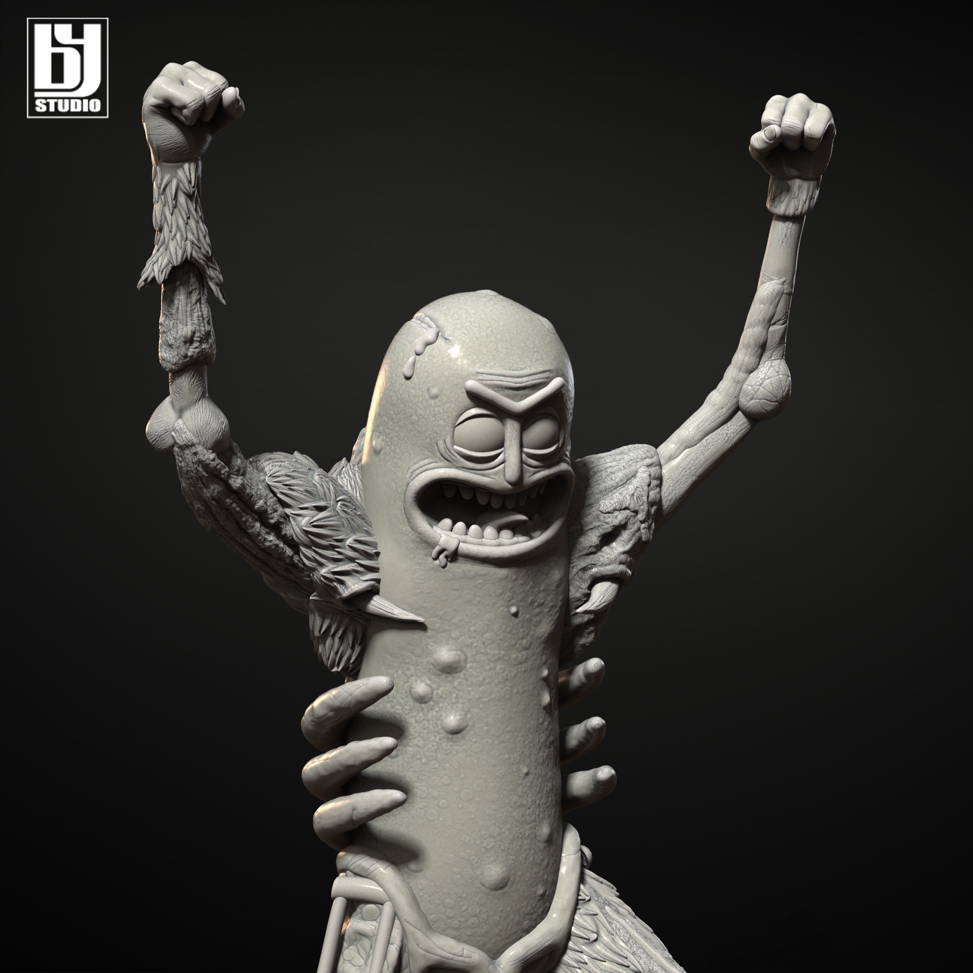 PICKLE RICK 3D Print Model STL 3D print model 3D model 3D printable | CGTrader