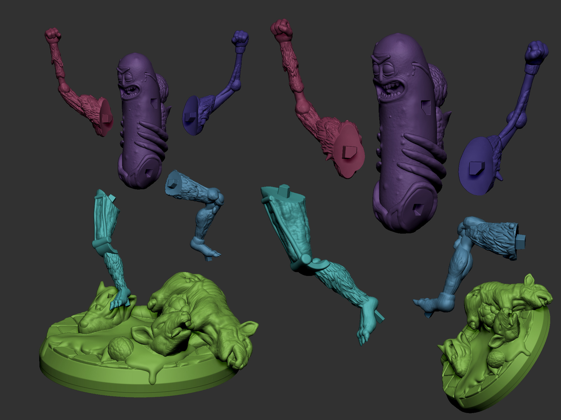 PICKLE RICK 3D Print Model STL 3D print model 3D model 3D printable ...