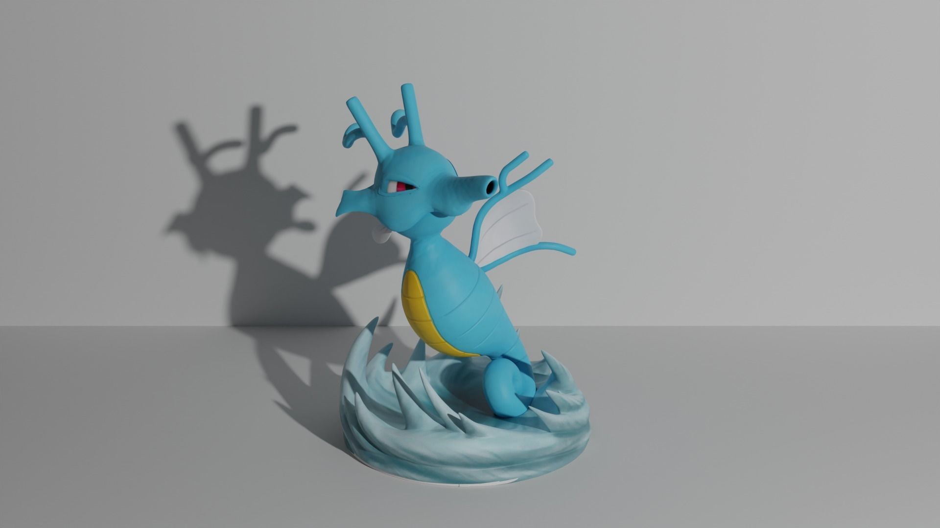 Kingdra pokemon 3D print model 3D model 3D printable | CGTrader