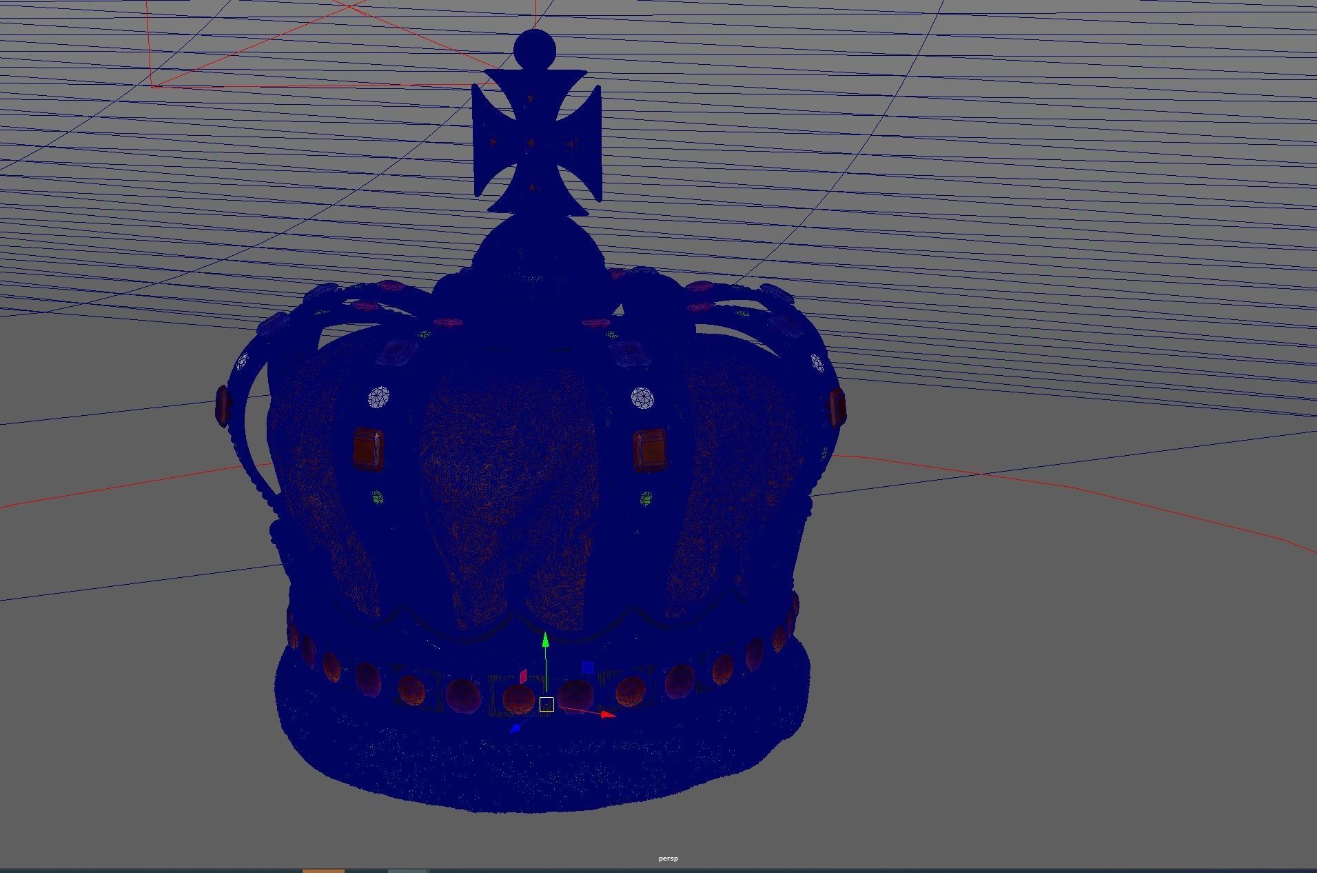 European royal crown high poly material map 3D model | CGTrader