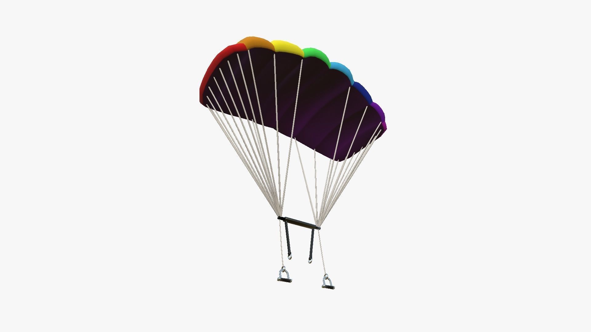 3D model Parachute A06 Rainbow - Character Accessories Design VR / AR ...