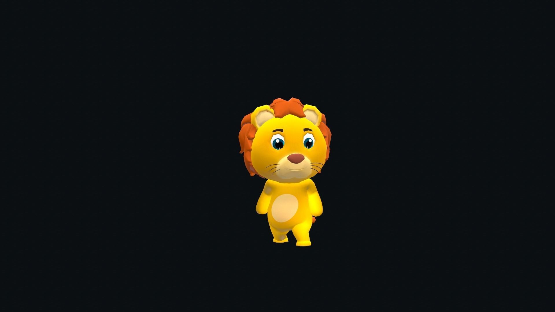 3D model Cartoon Lion Animated VR / AR / low-poly | CGTrader