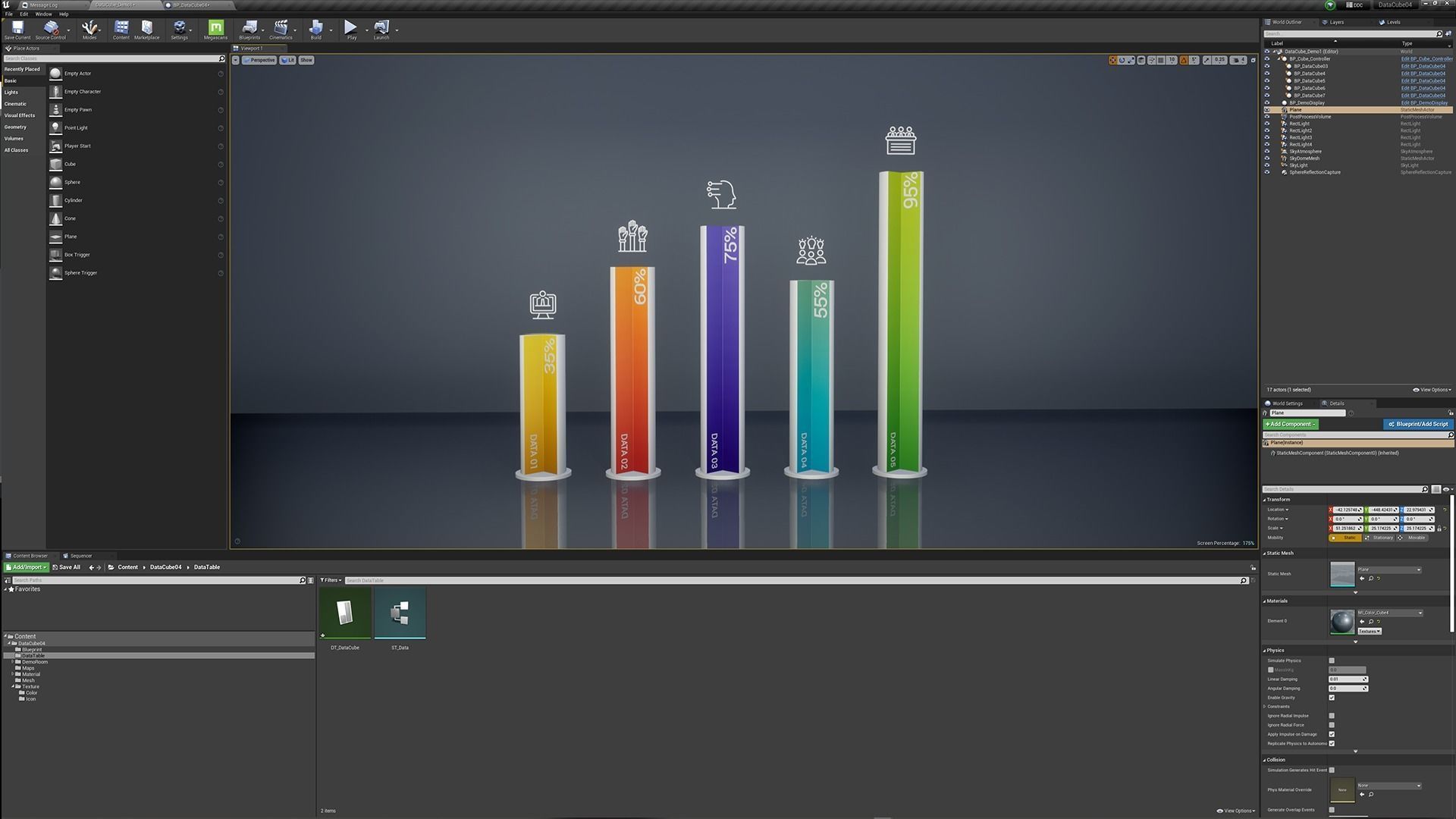 Data Cube animation 3D model animated rigged | CGTrader