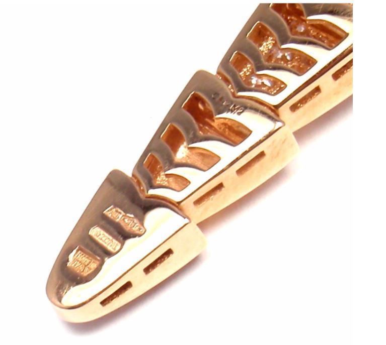 Bulgari Serpenti Viper necklace in pink gold and diamonds 3D model 3D ...