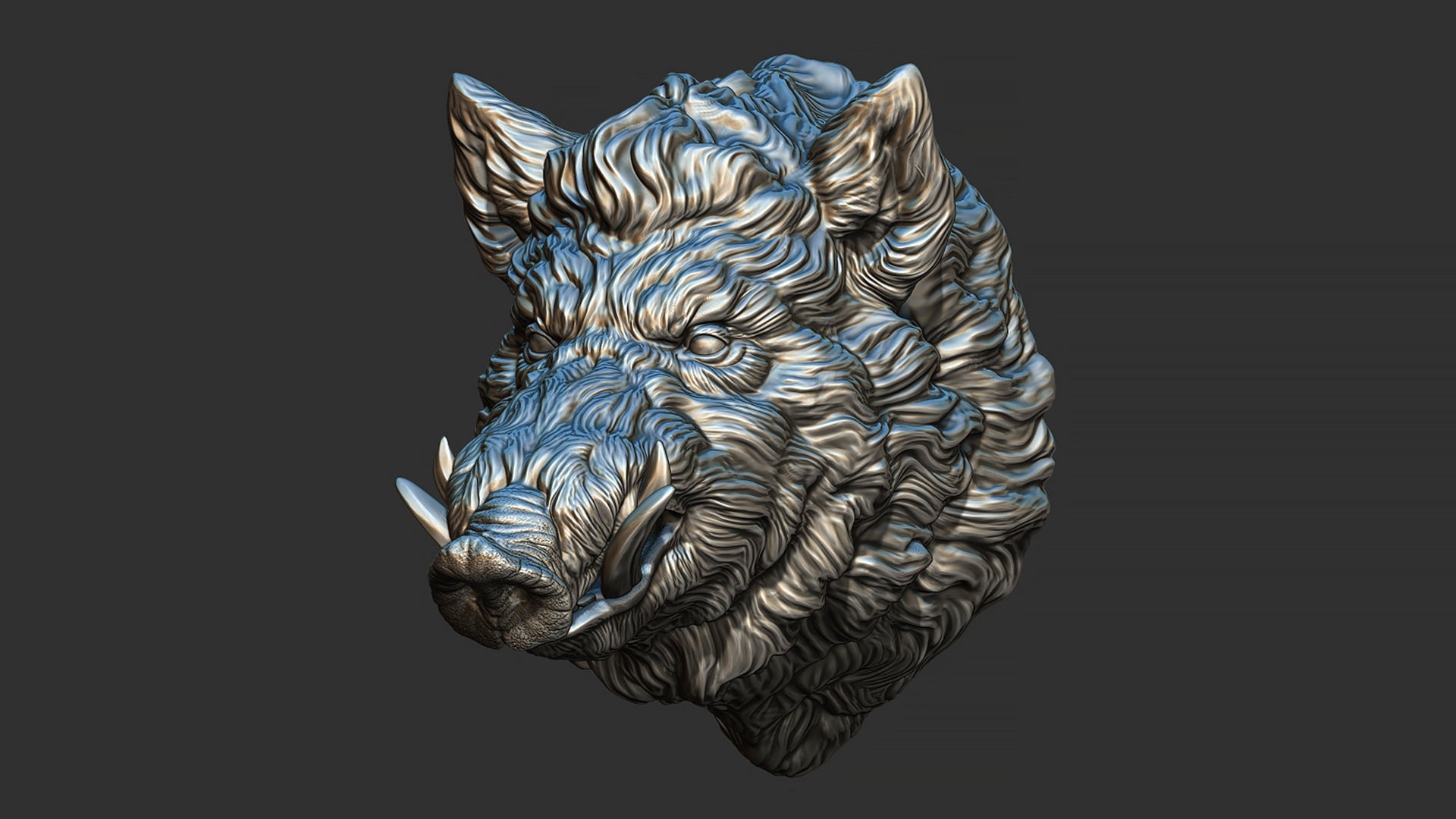Boar hog 3D model 3D printable | CGTrader