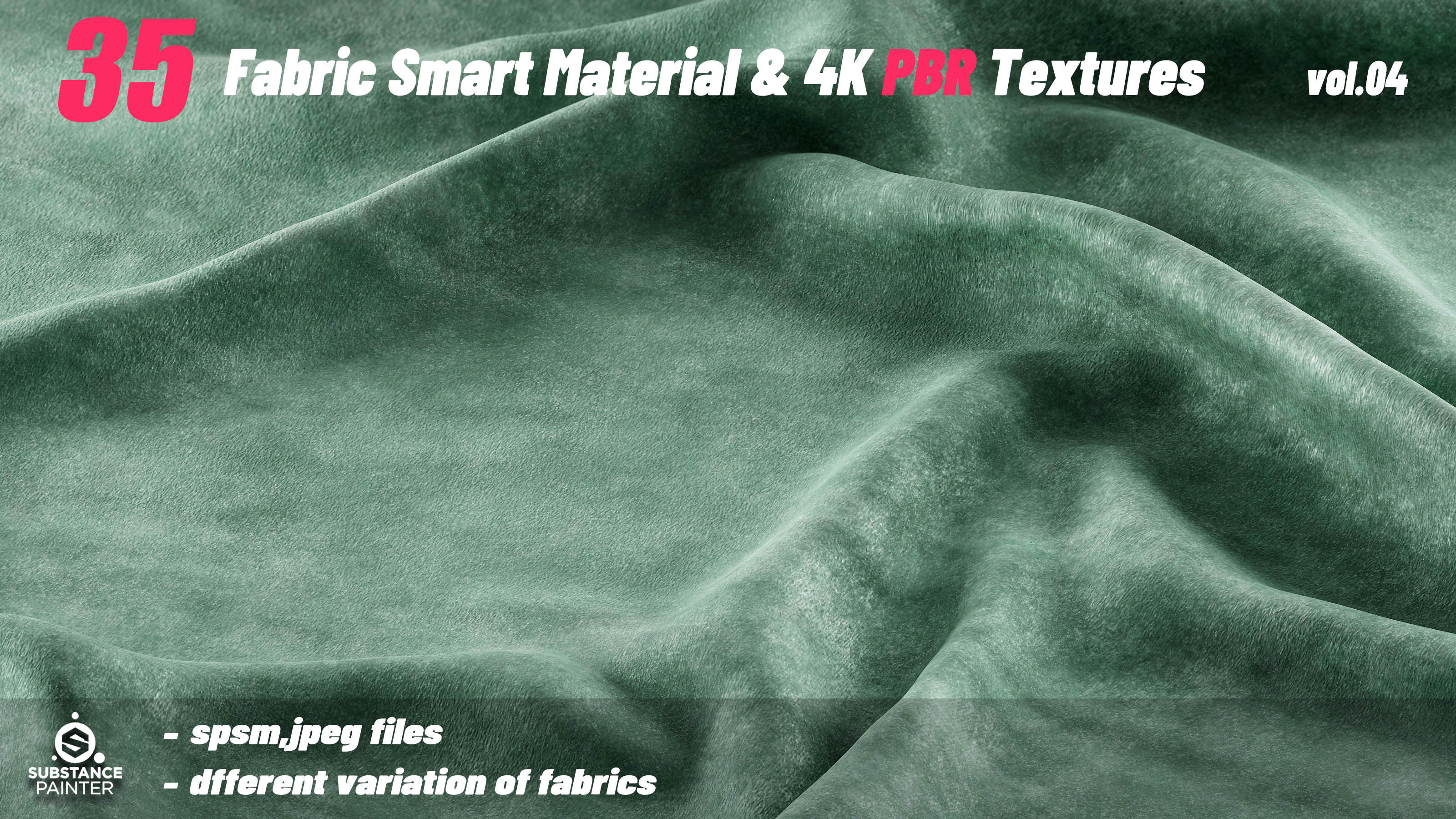 35 High Quality Fabric Smart Materials and 4K PBR Texture VOL04 Texture ...