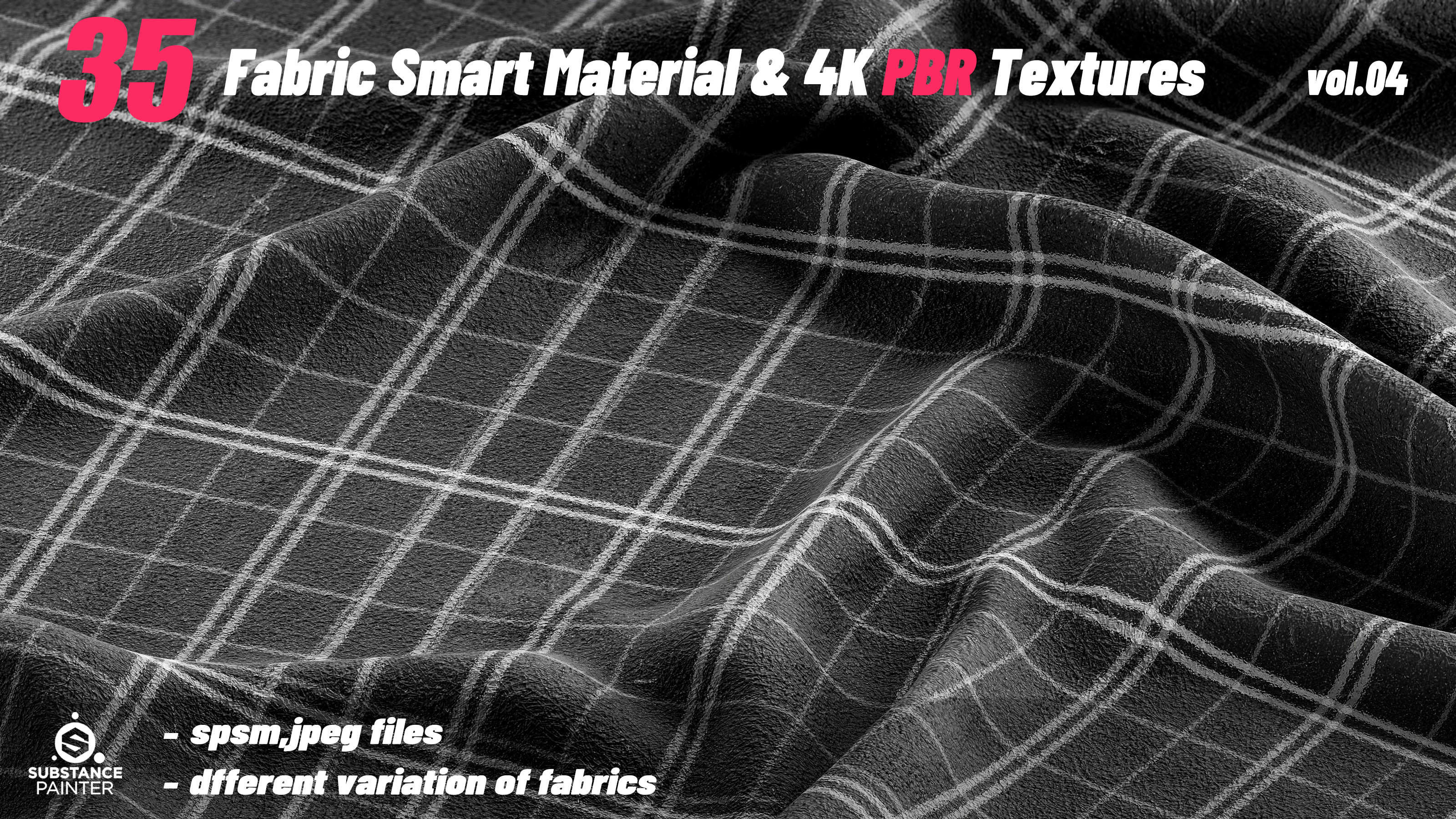 35 High Quality Fabric Smart Materials and 4K PBR Texture VOL04 Texture ...