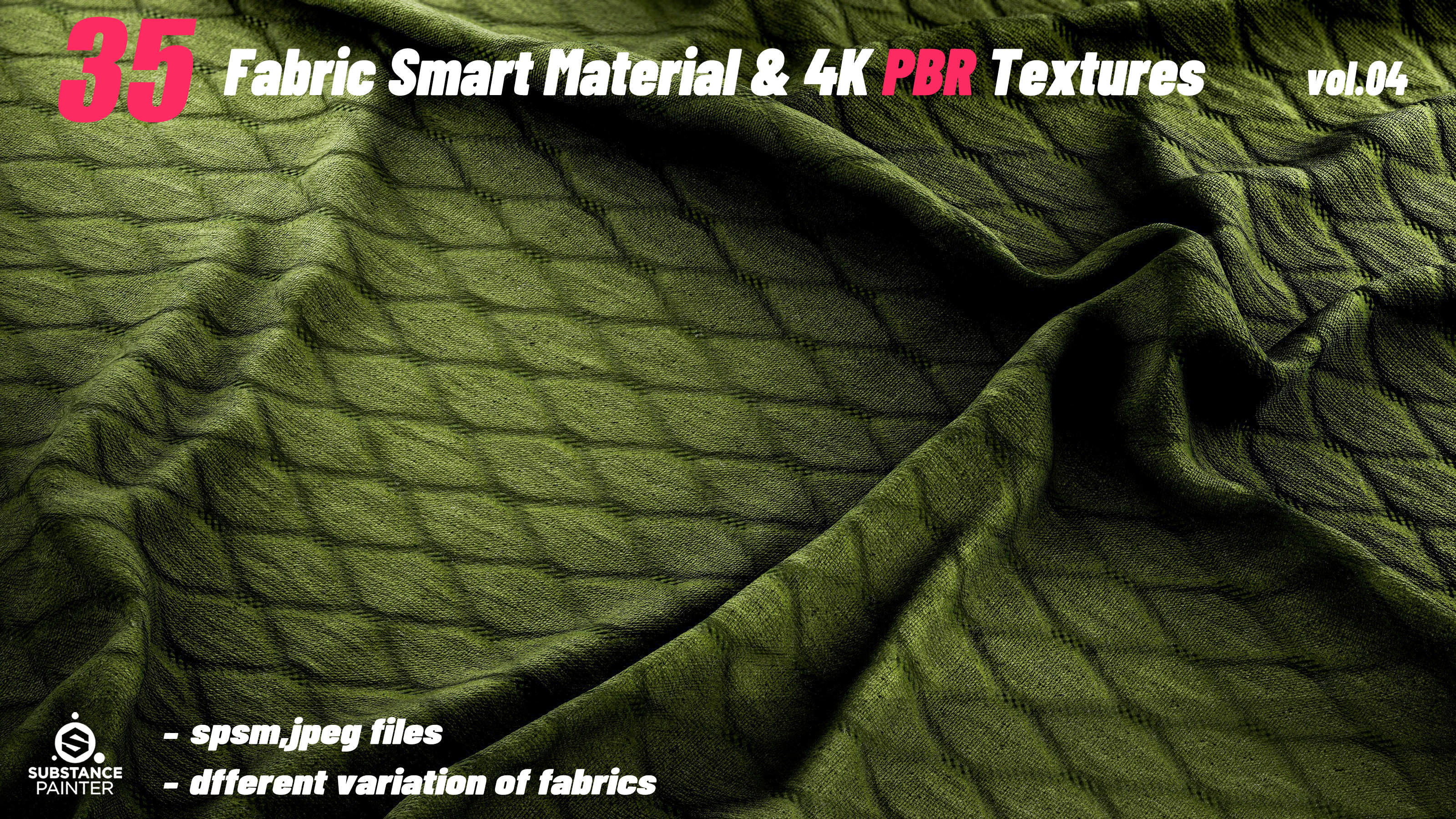 35 High Quality Fabric Smart Materials and 4K PBR Texture VOL04 Texture ...