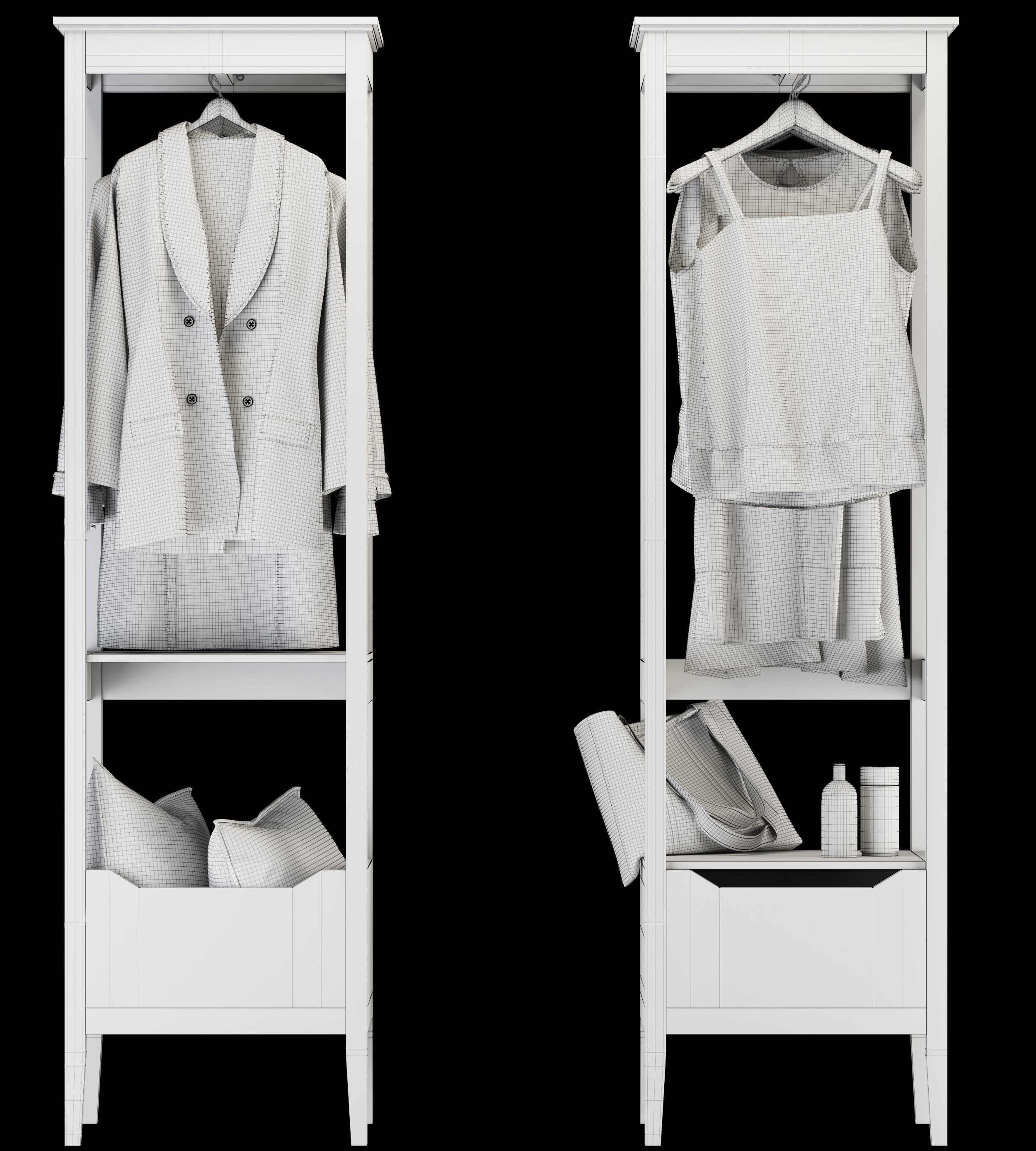 IKEA Open kledingkast 3D model | CGTrader