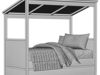 Easton Bed 3D model | CGTrader