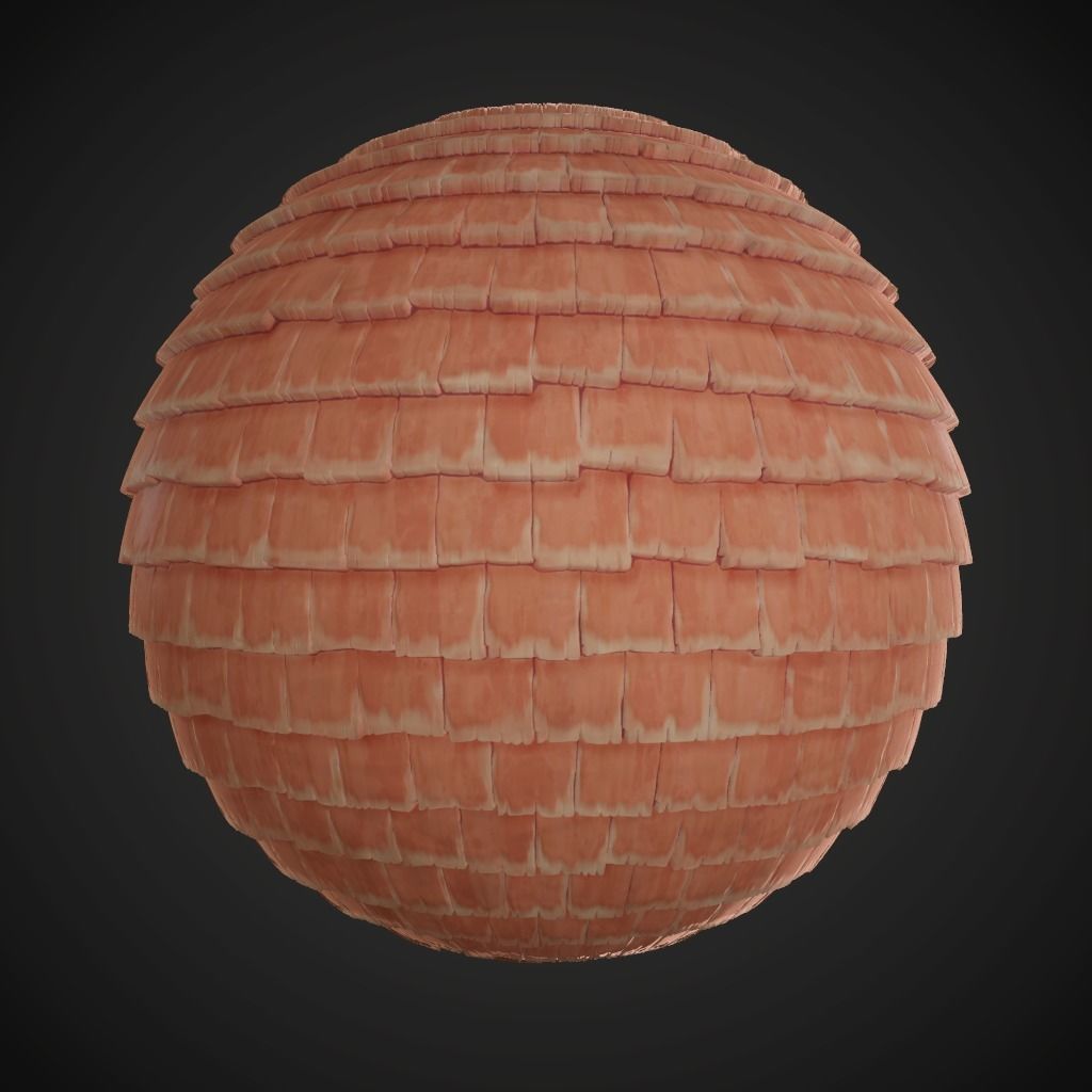 6 Stylized Seamless PBR Roof Textures Texture | CGTrader