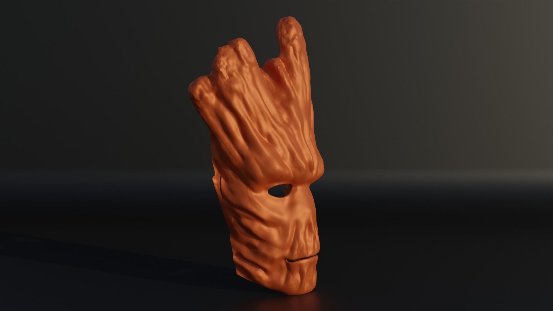 Groot Cosplay Face Mask 3D model 3D printable | CGTrader