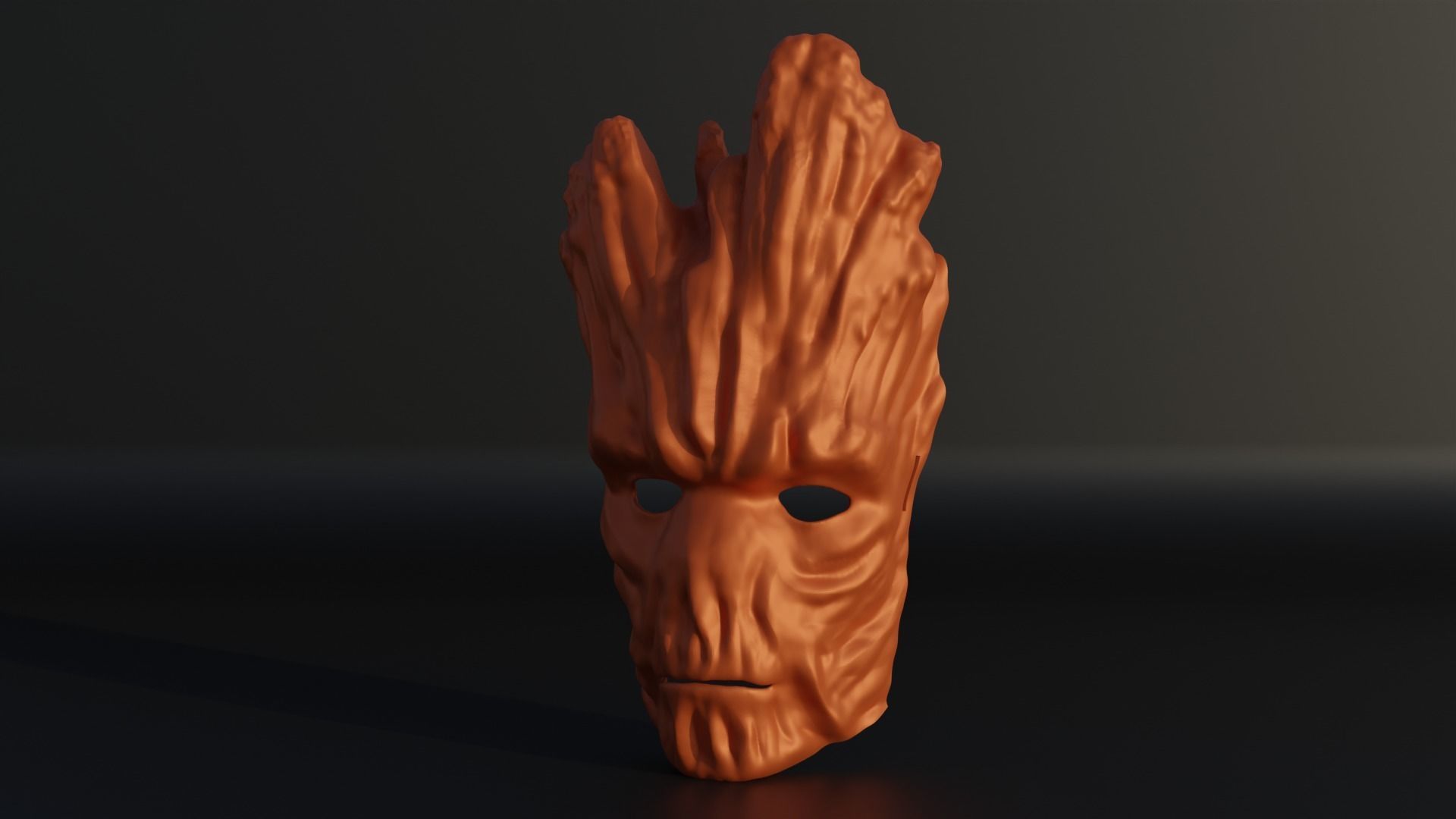 Groot Cosplay Face Mask 3D model 3D printable | CGTrader
