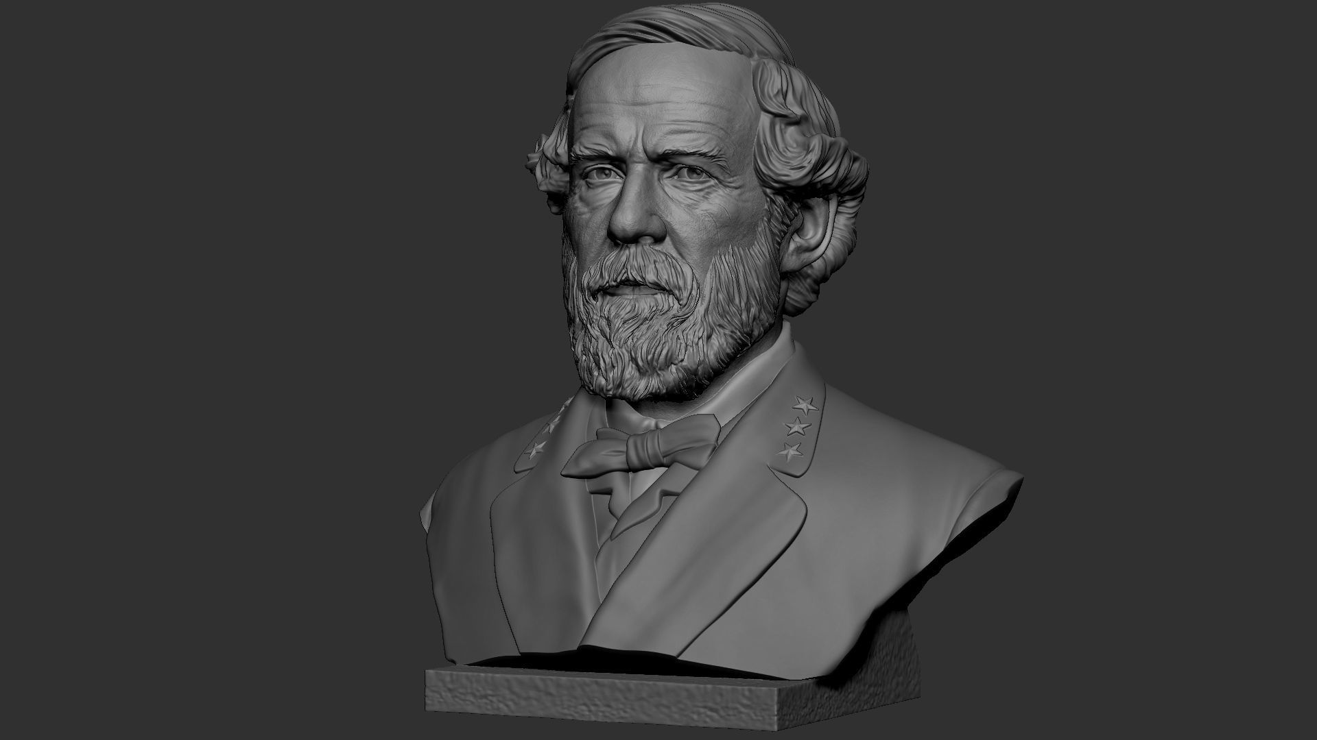 Robert Edward Lee 3D model 3D printable | CGTrader