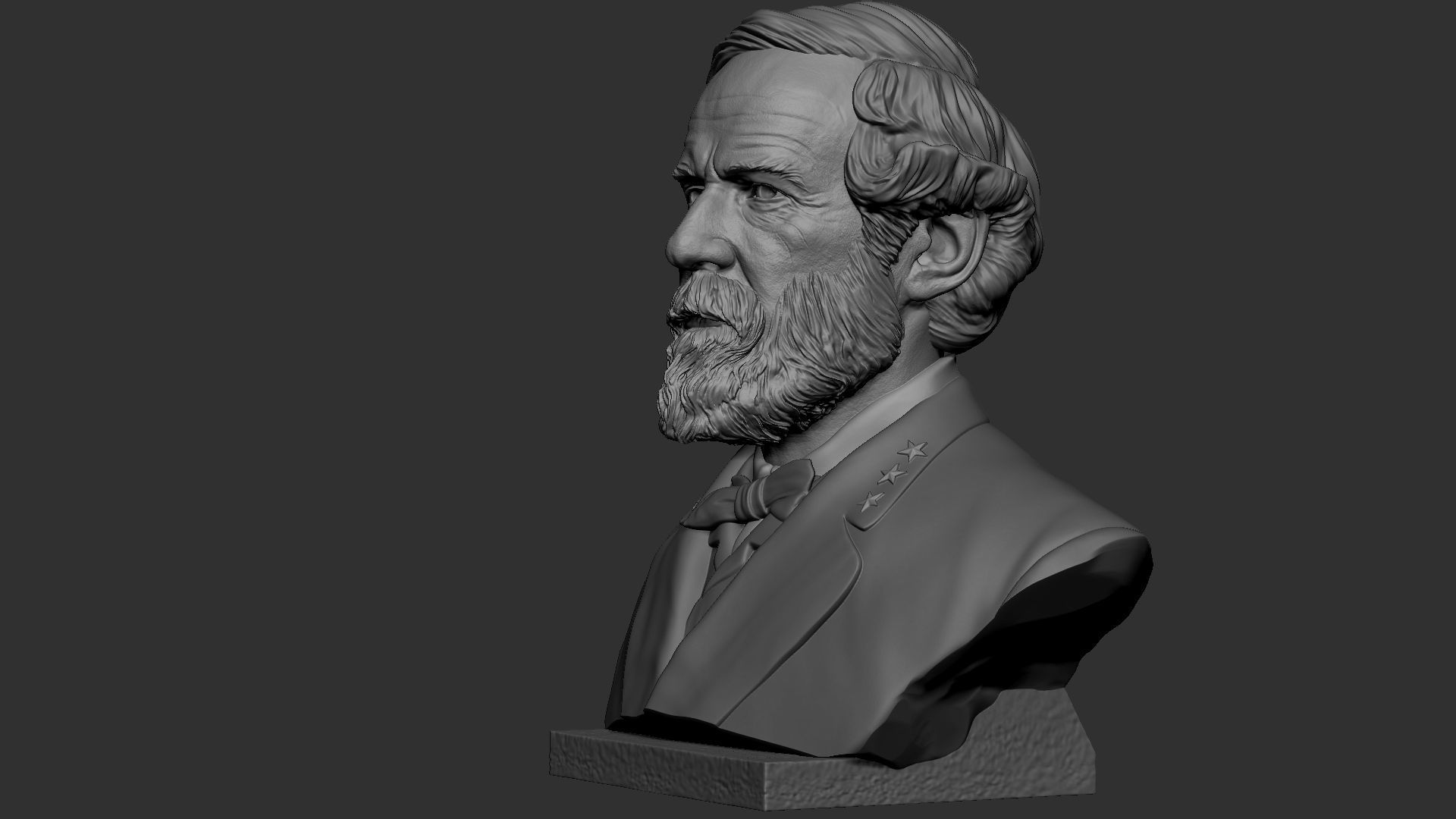 Robert Edward Lee 3D model 3D printable | CGTrader