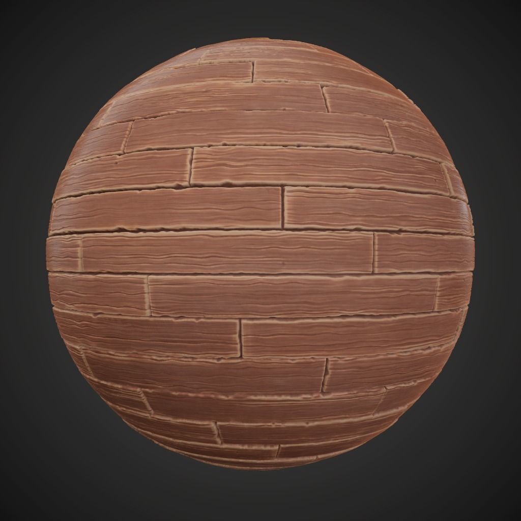Stylized Wooden Floor Seamless PBR Texture Texture | CGTrader