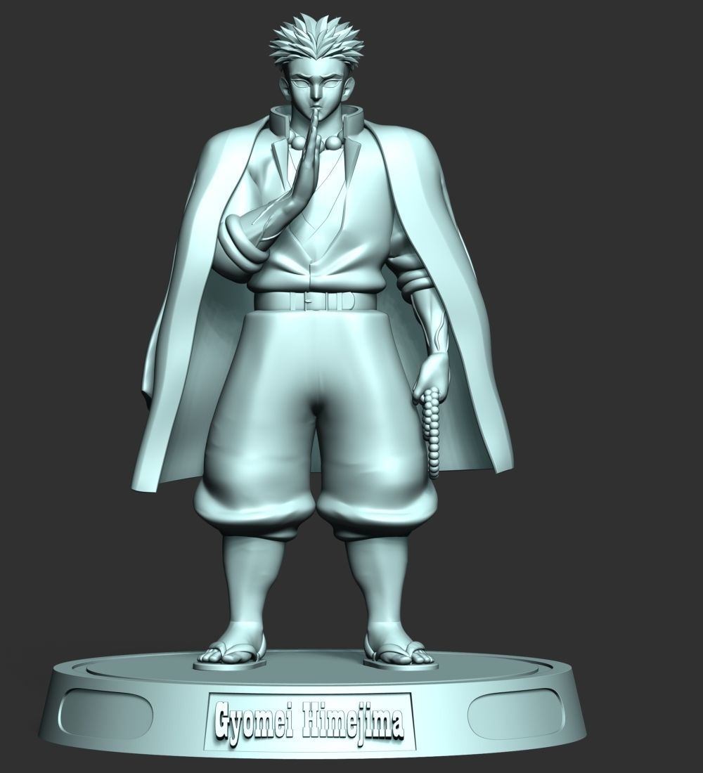 Gyomei Himejima - Demon Slayer 3D model 3D printable | CGTrader