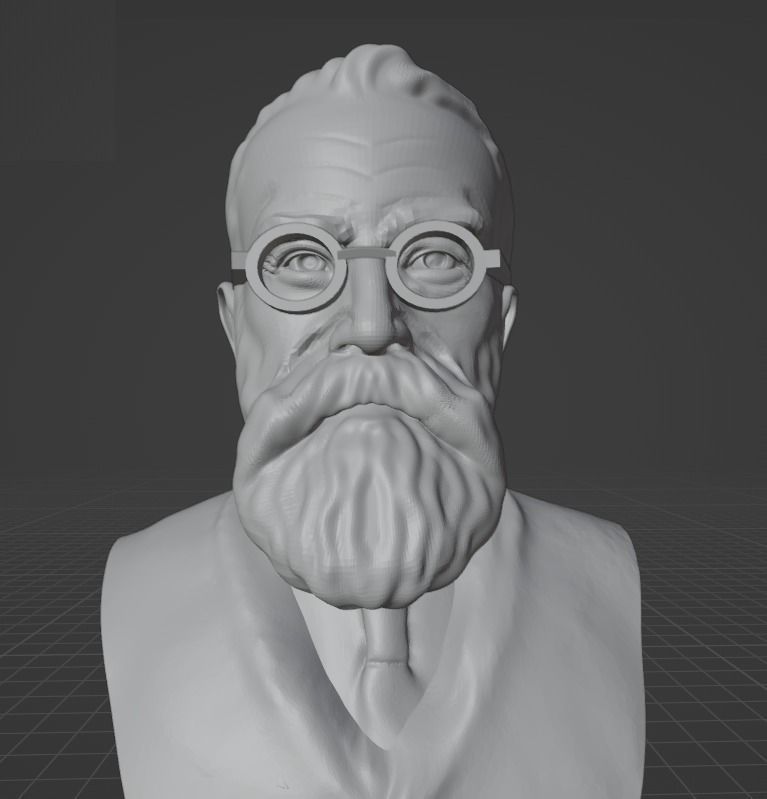 Nikolai Rimsky Korsakov 3D model 3D printable | CGTrader