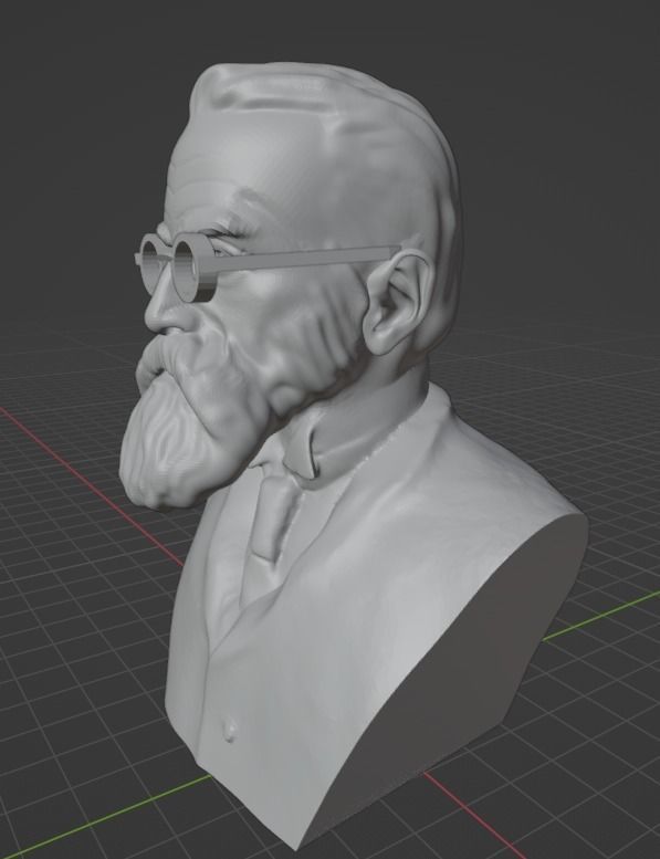 Nikolai Rimsky Korsakov 3D model 3D printable | CGTrader