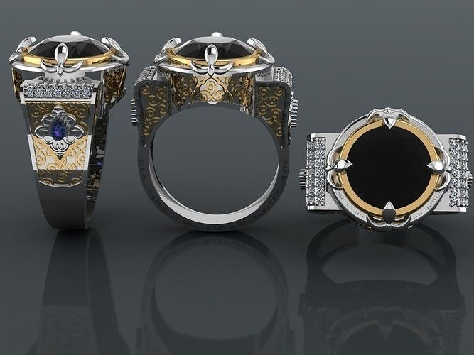 Gents Ring 3D model 3D printable | CGTrader